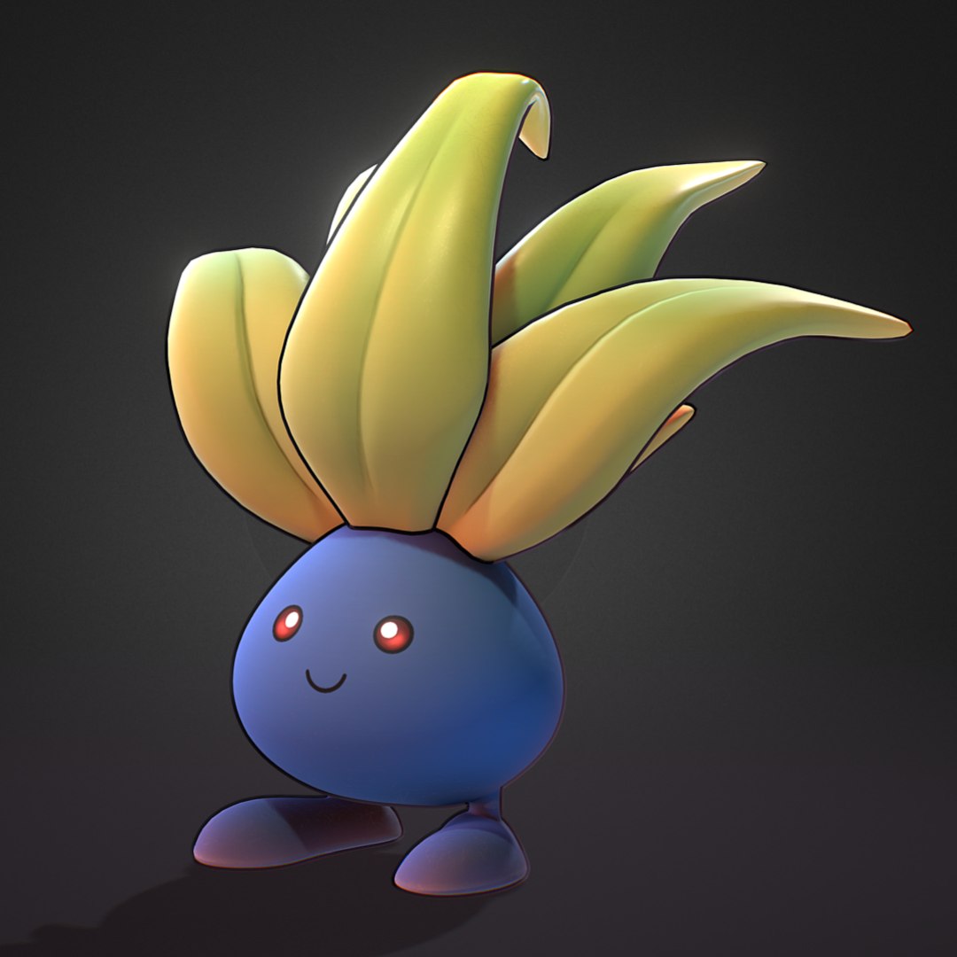 Oddish Pokemon 3d Model
