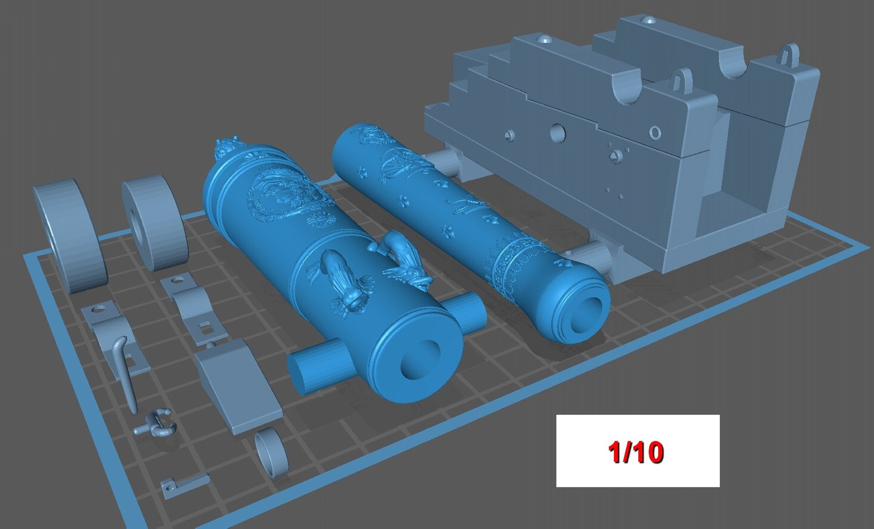 Soleil-Royal Cannon 1670 3D Model - TurboSquid 2085670