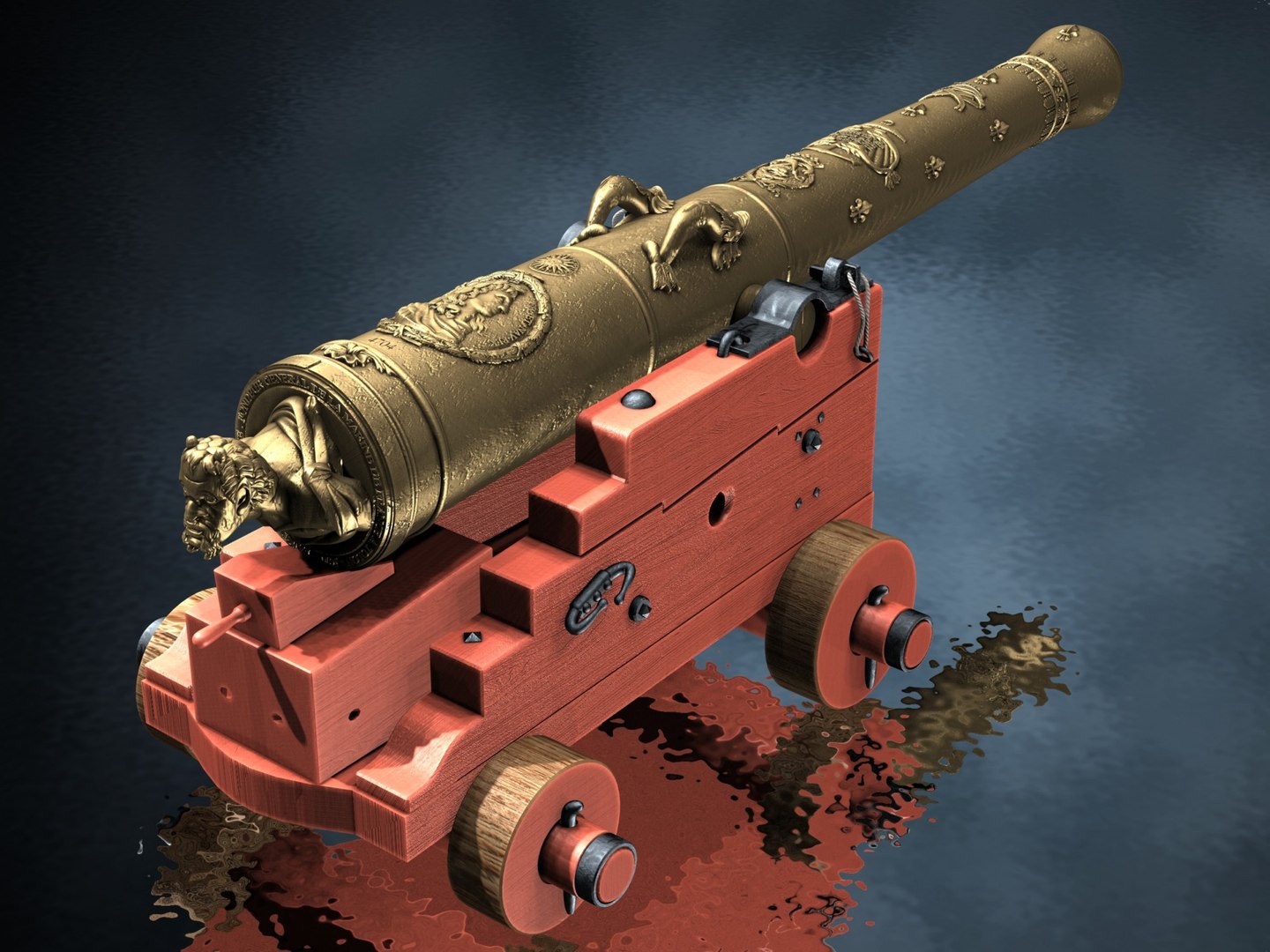 Soleil-Royal Cannon 1670 3D Model - TurboSquid 2085670