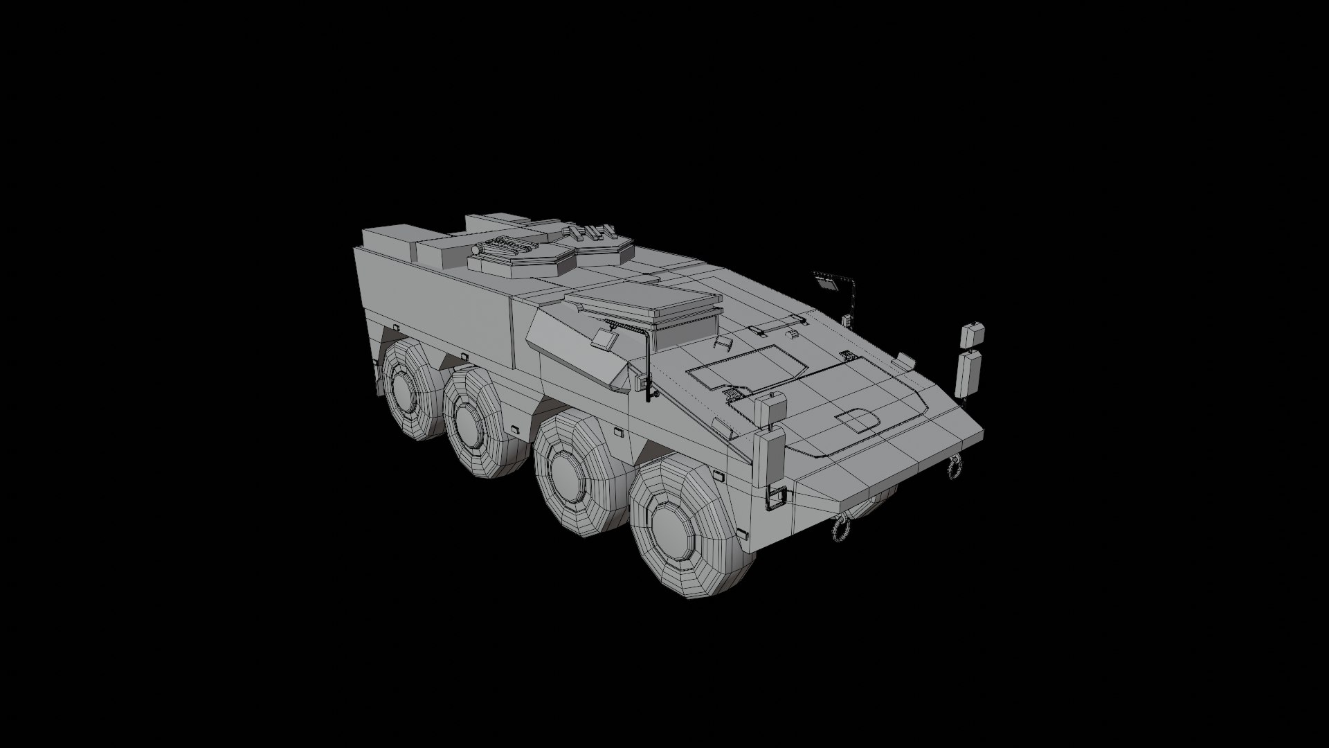 3d Gtk Boxer German Military Truck 6x6 Low Poly 3d Model Turbosquid