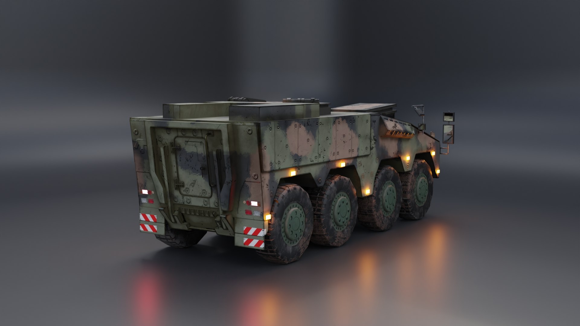 3D GTK Boxer German Military Truck 6x6 Low-poly 3D Model - TurboSquid ...