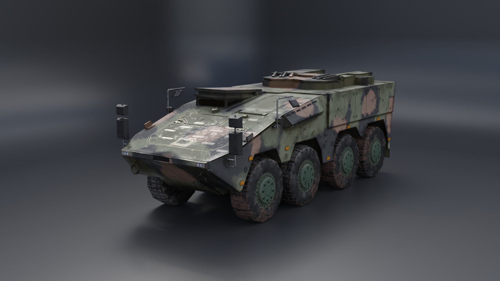 3D GTK Boxer German Military Truck 6x6 Low-poly 3D Model - TurboSquid ...
