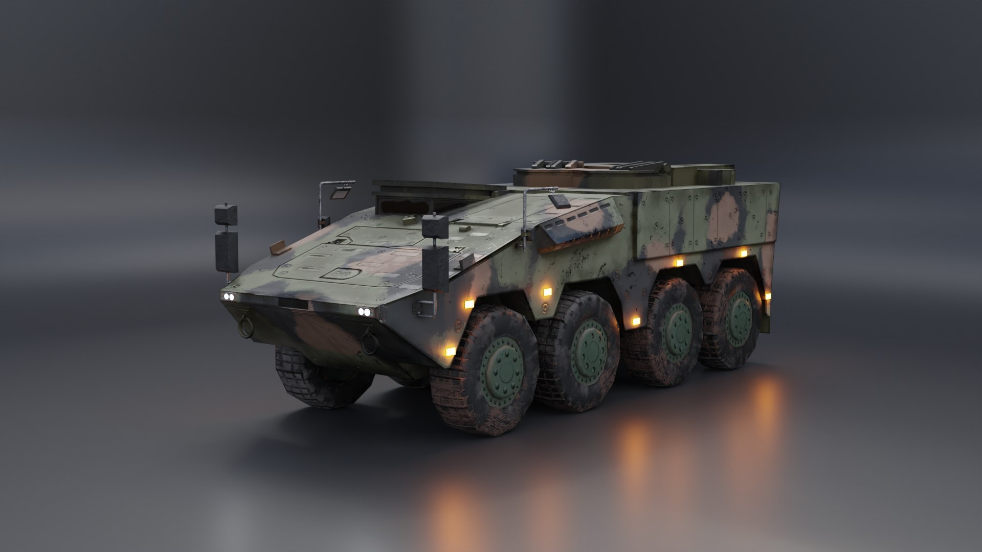 3D GTK Boxer German Military Truck 6x6 Low-poly 3D Model - TurboSquid ...
