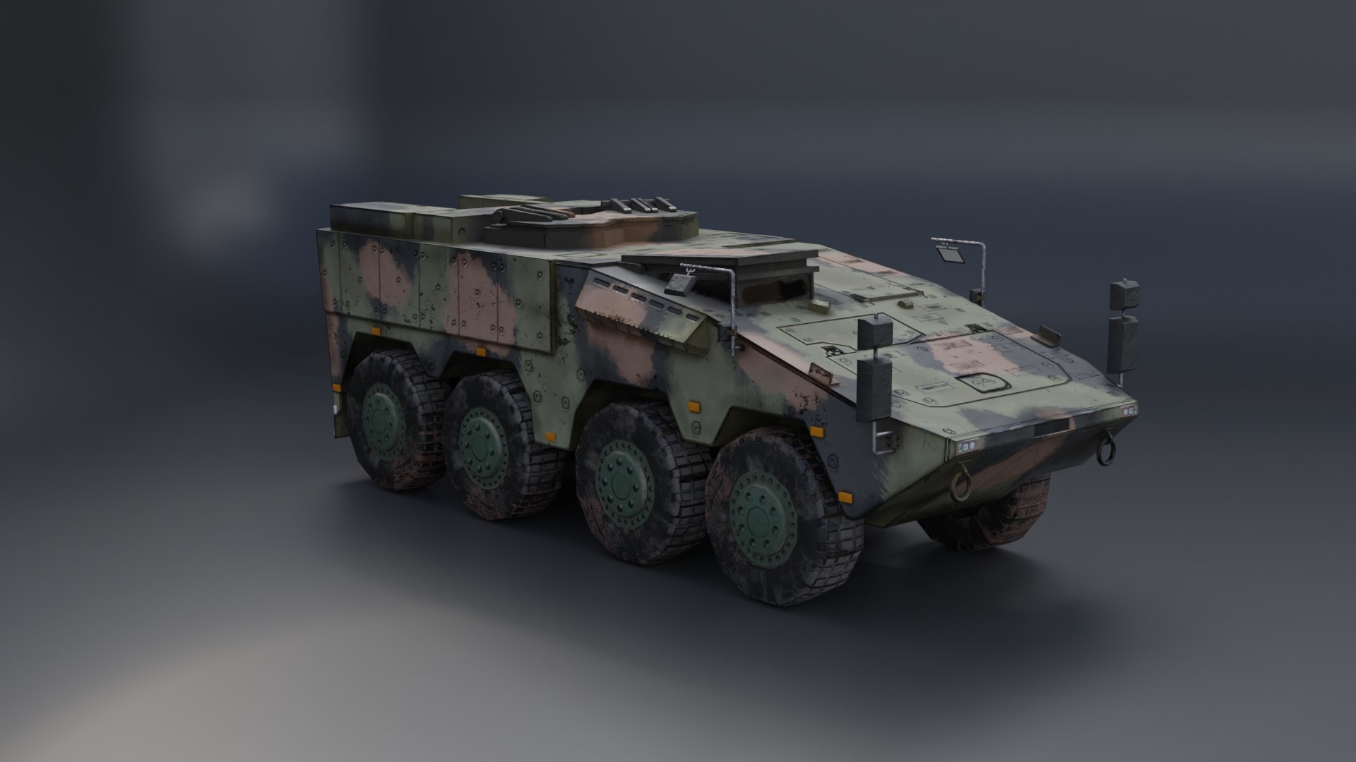 3D GTK Boxer German Military Truck 6x6 Low-poly 3D Model - TurboSquid ...