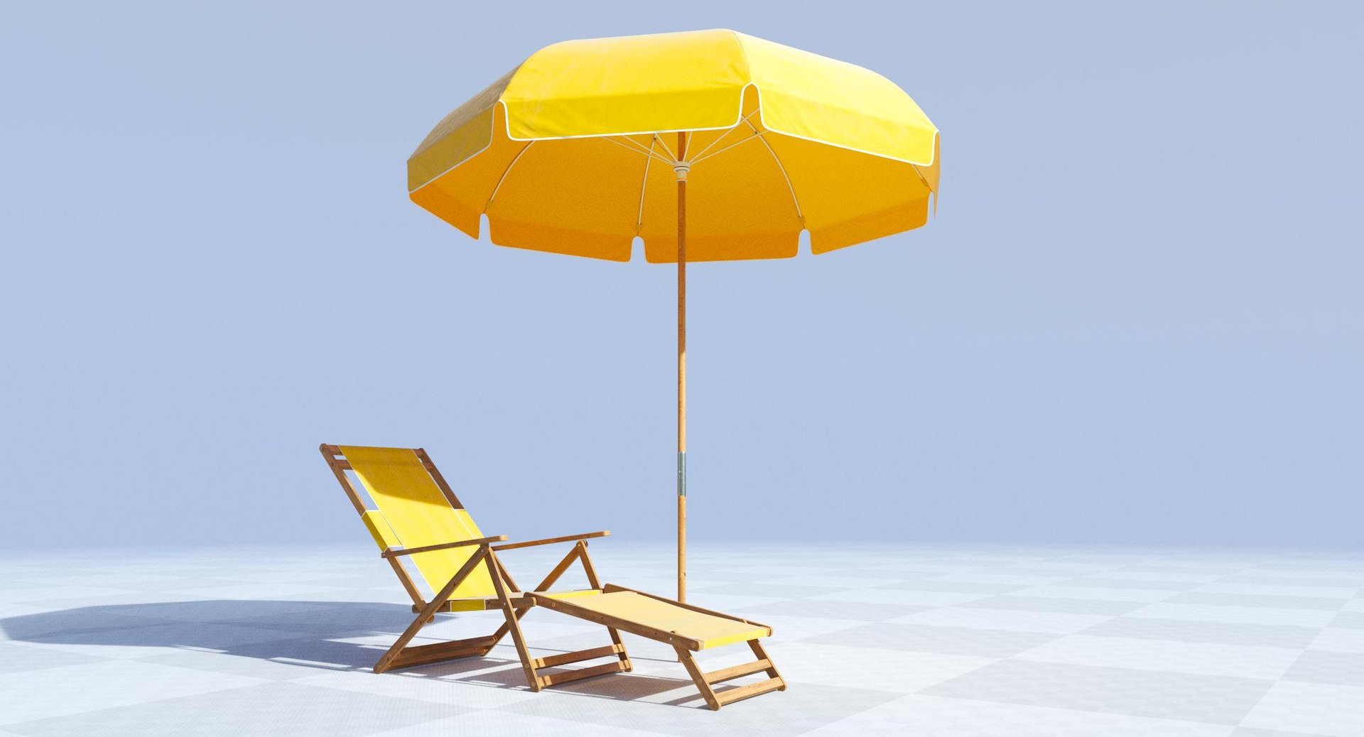 Beach Set 3D Model - TurboSquid 1353136