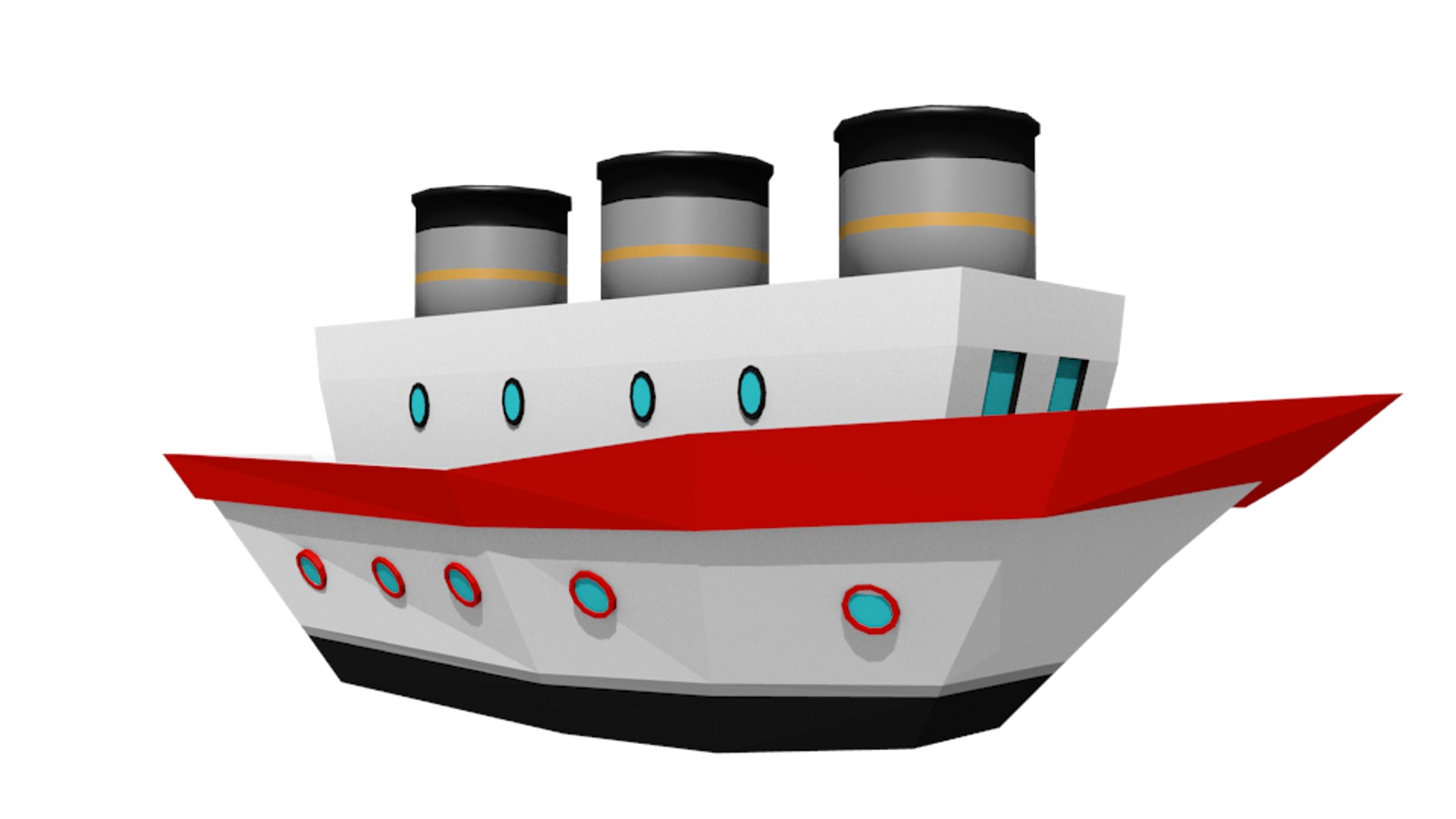 Ship Cartoon 3D - TurboSquid 1226703