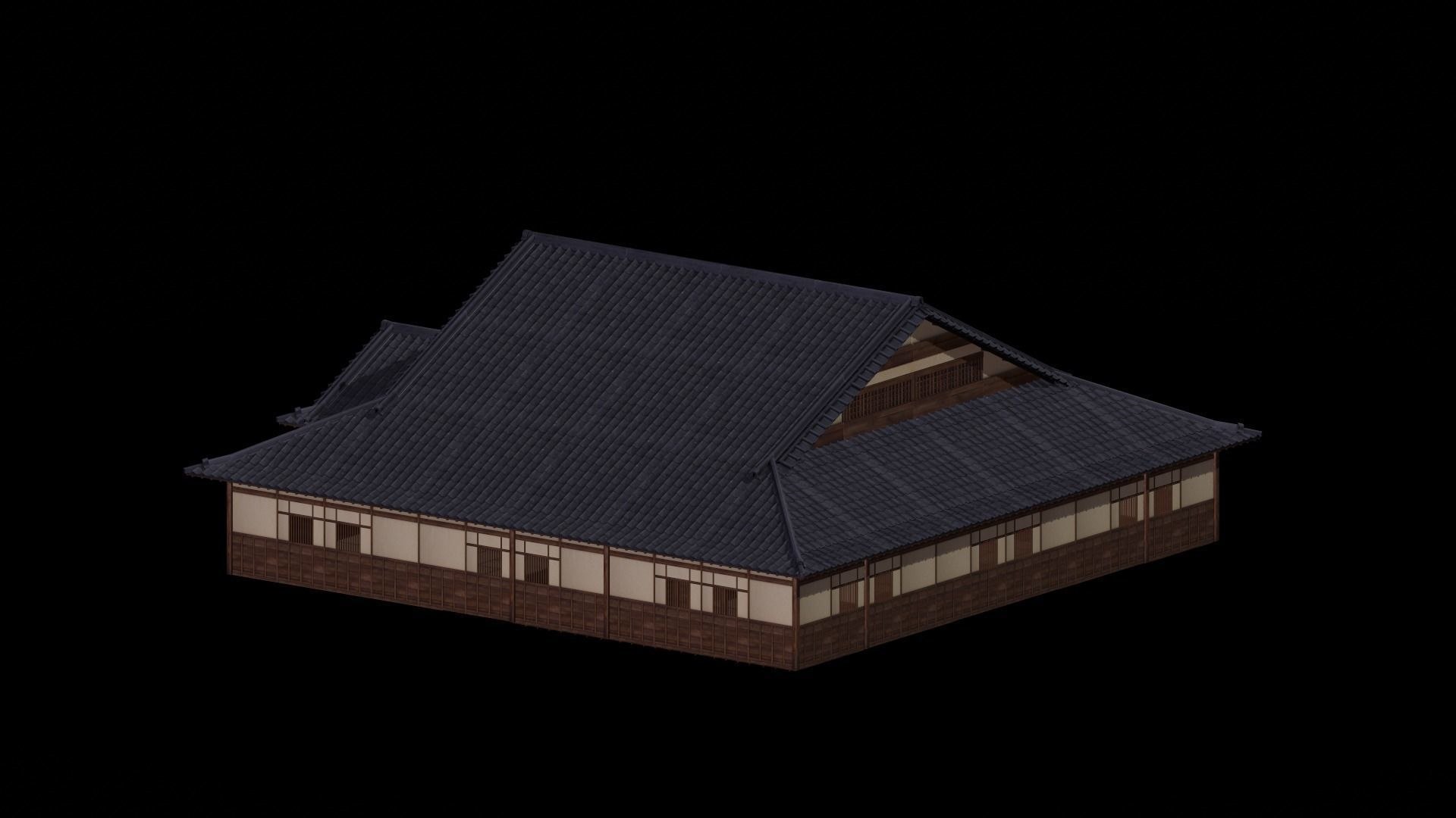 Japanese Traditional House Model With Interior Model - TurboSquid 1972430