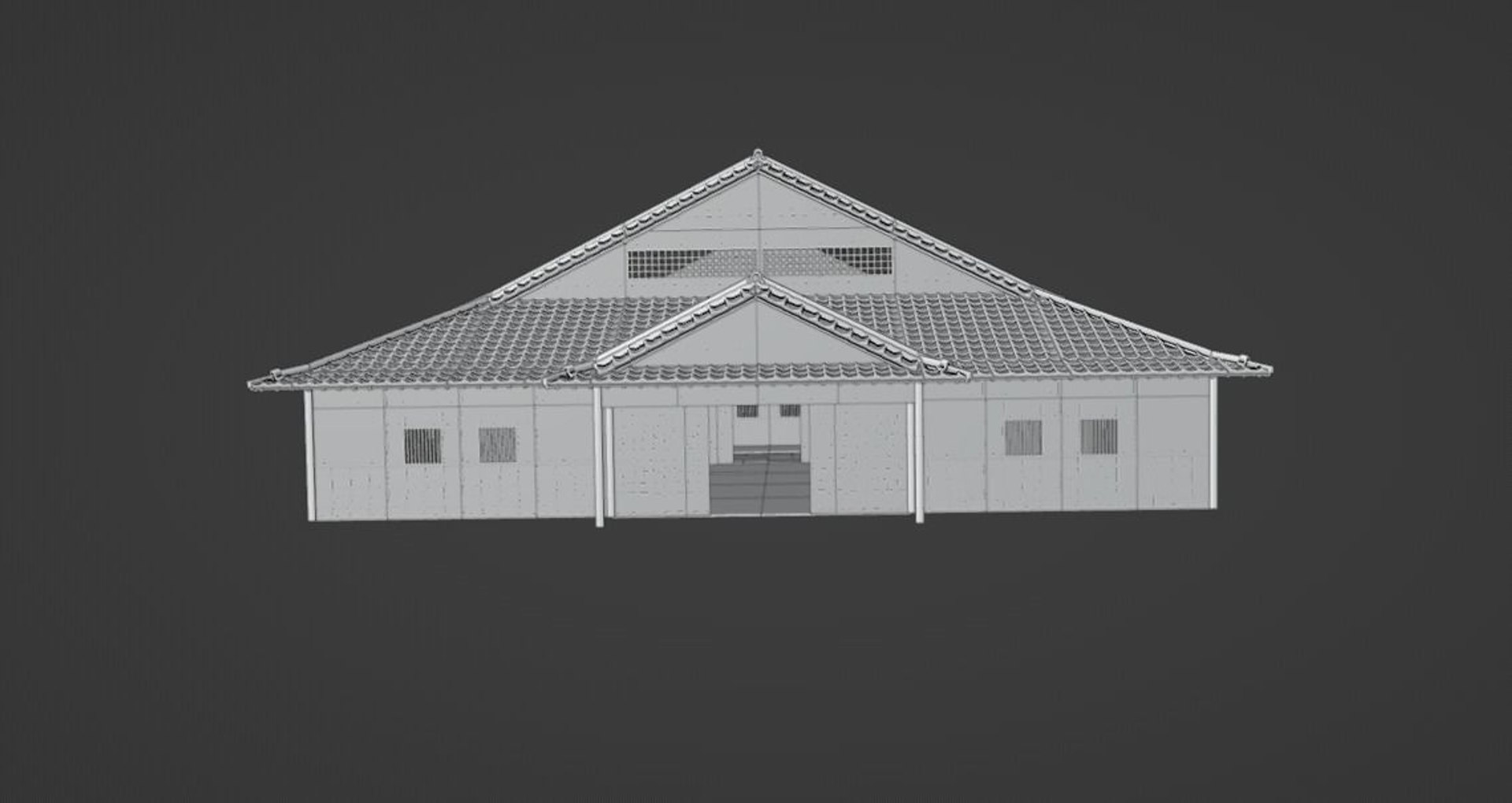 Japanese traditional House Model with Interior model - TurboSquid 1972430