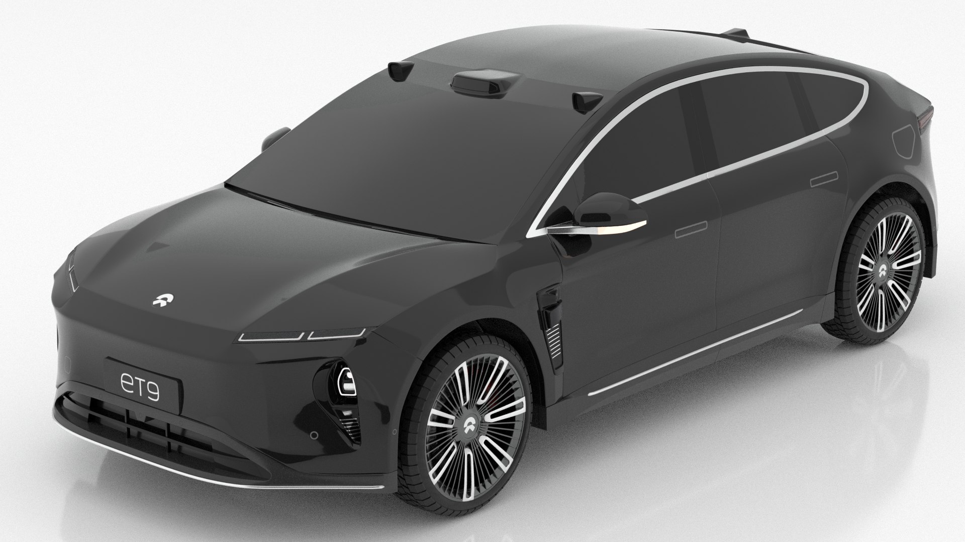 3D Nio ET9 Electric Car 3D Model 2025 Deep Black - TurboSquid 2381648
