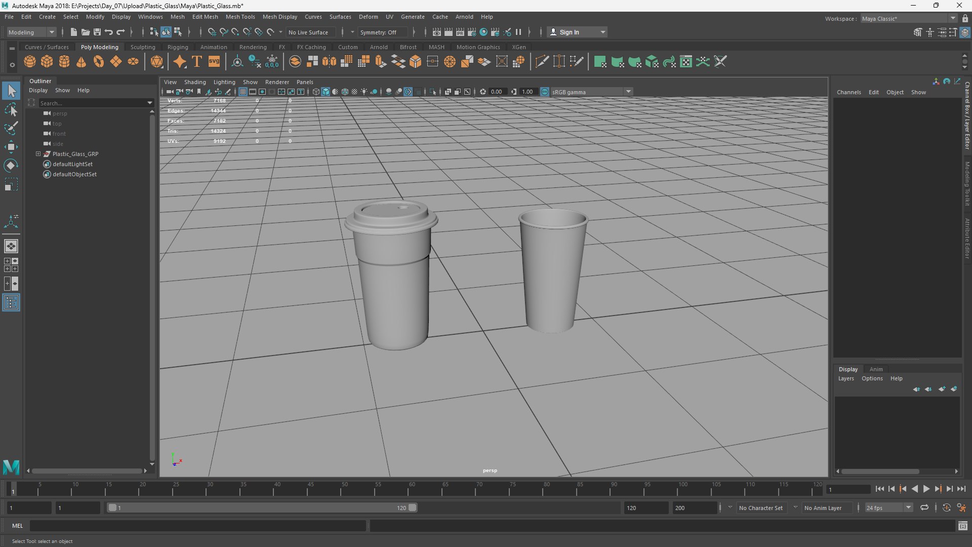 3D Plastic Glass Model - TurboSquid 2282621