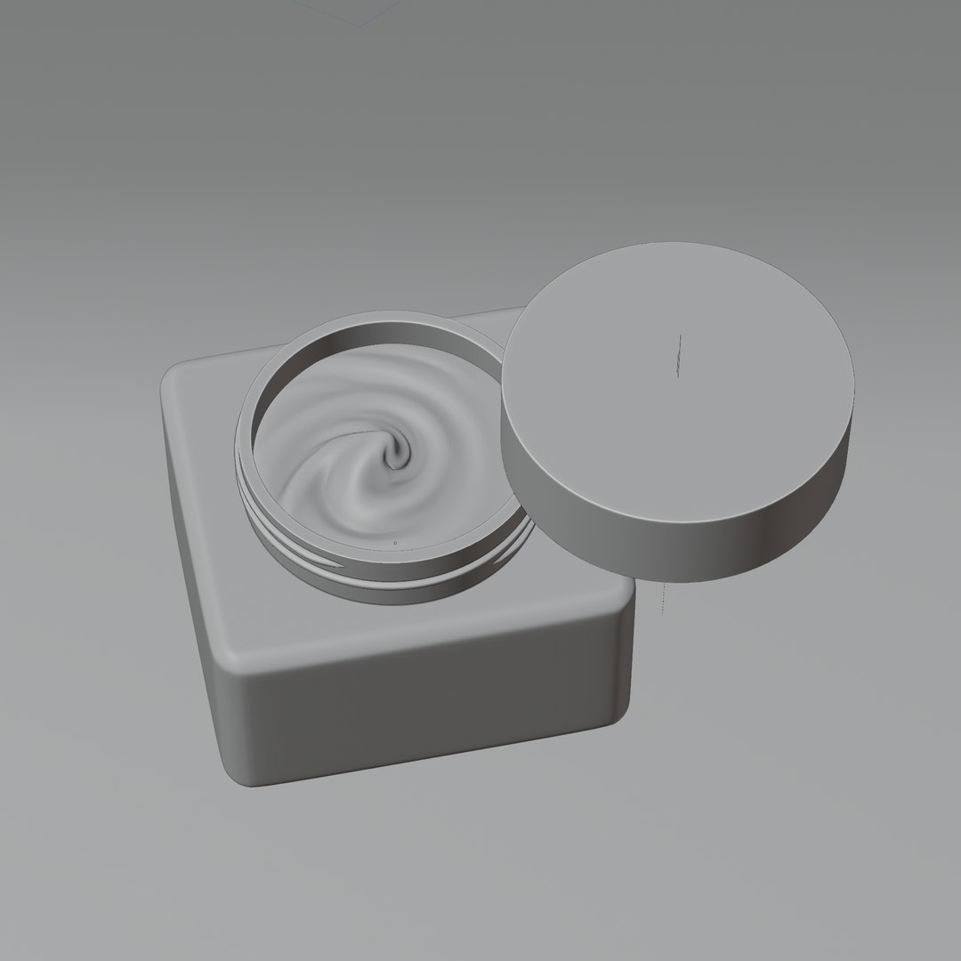 Cream Jar 36 3D Model - TurboSquid 1965882