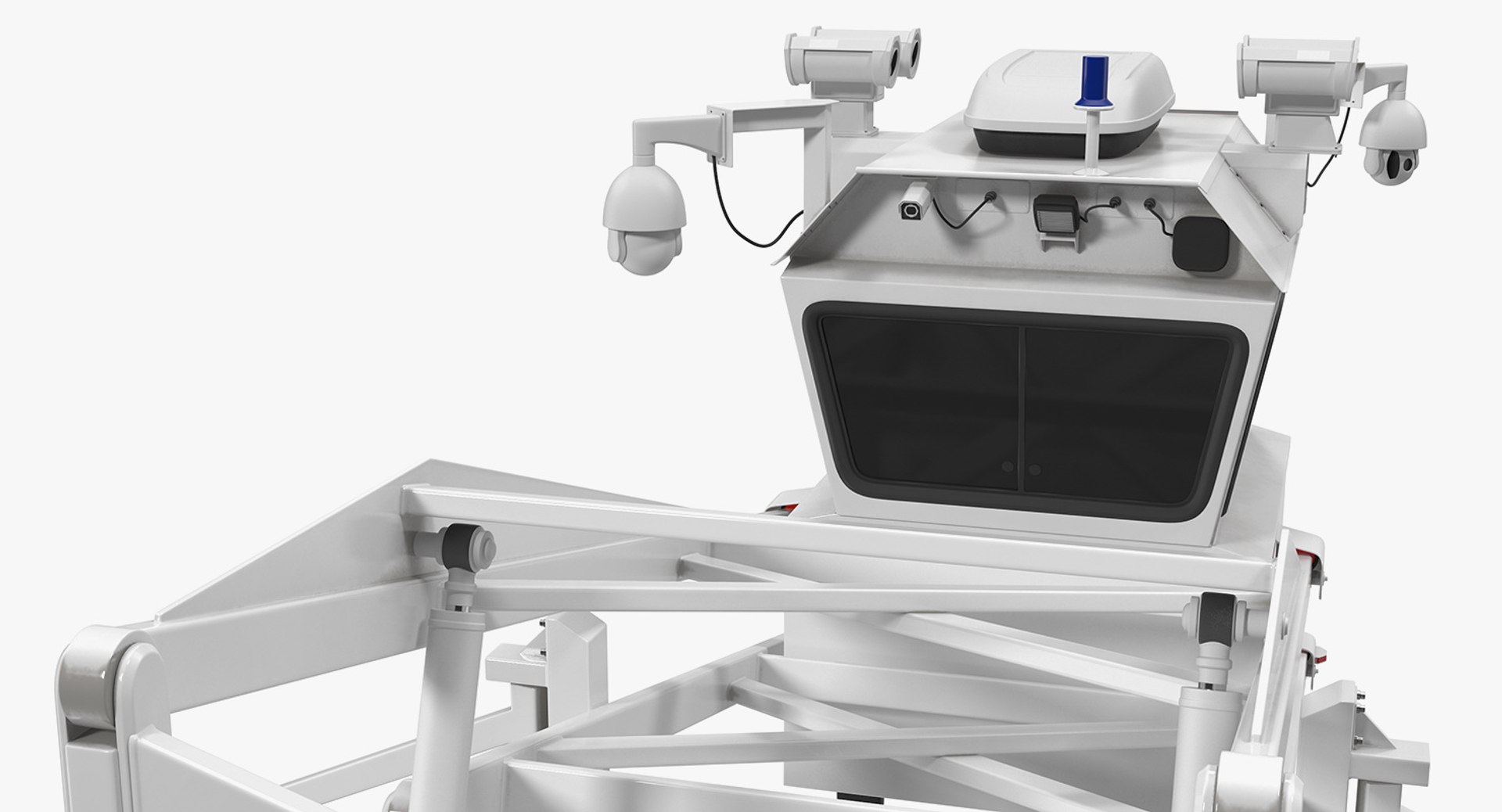 3D mobile skywatch tower folded - TurboSquid 1422322