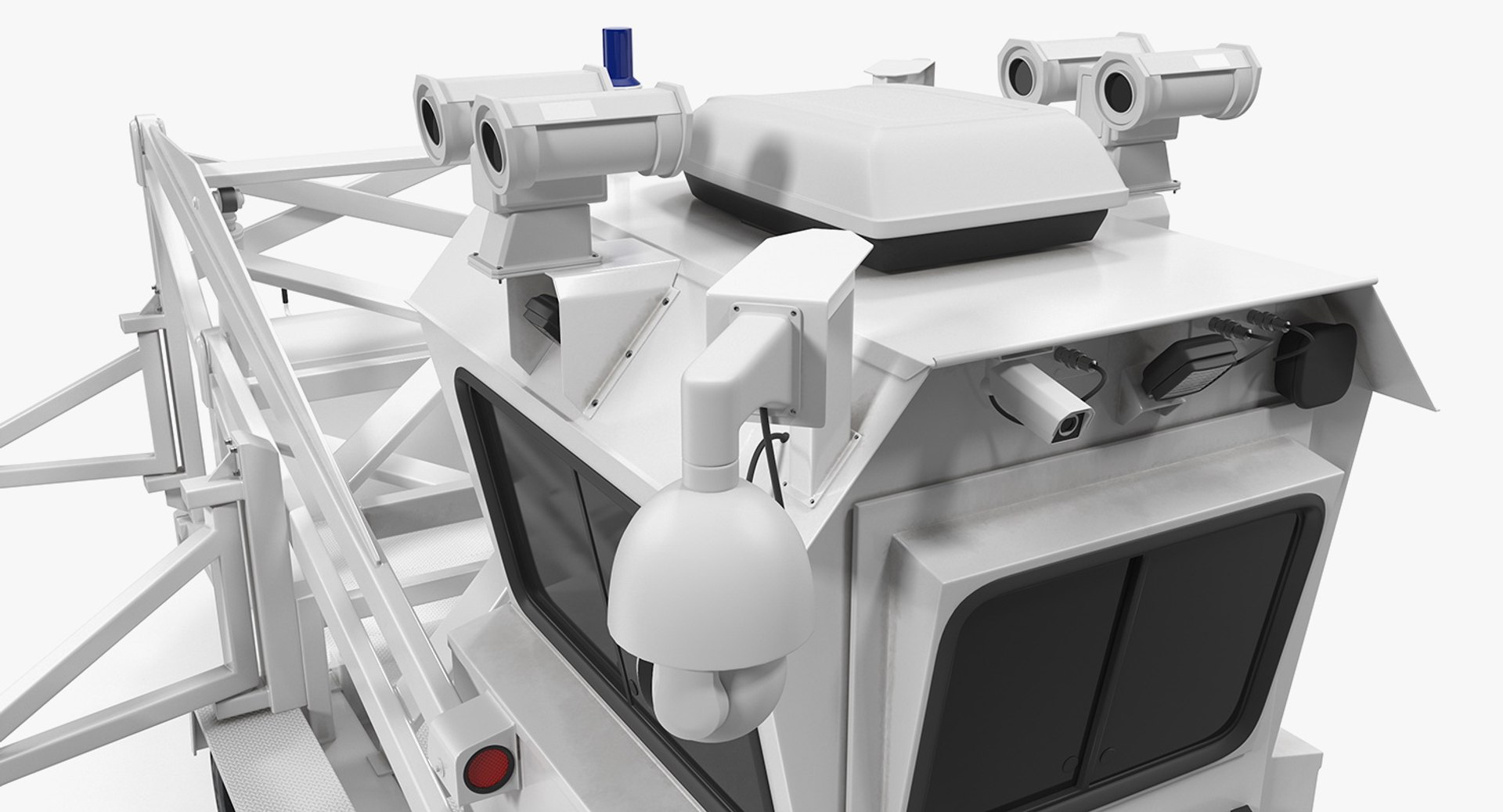 3D mobile skywatch tower folded - TurboSquid 1422322