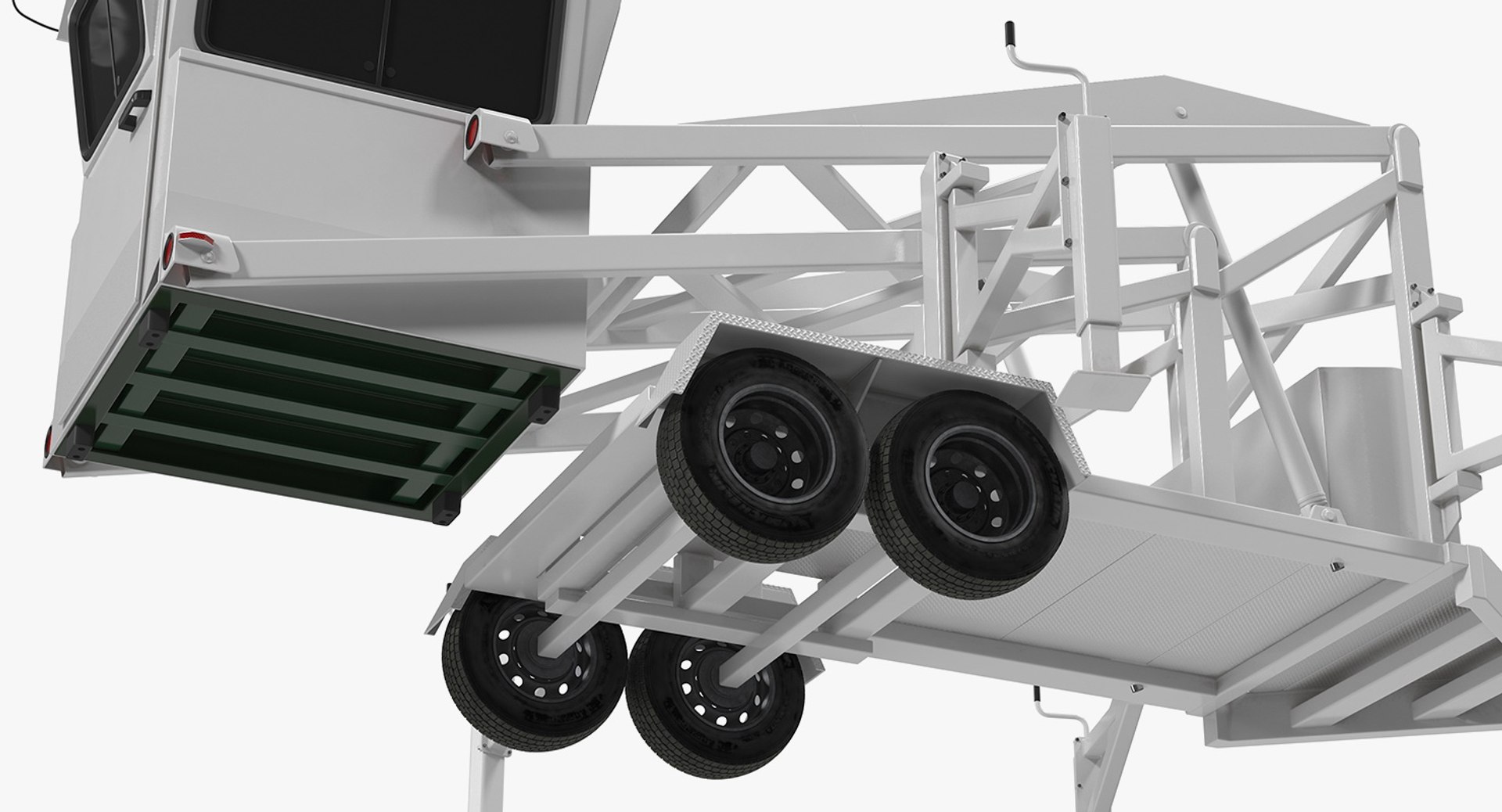 3D Mobile Skywatch Tower Folded - TurboSquid 1422322