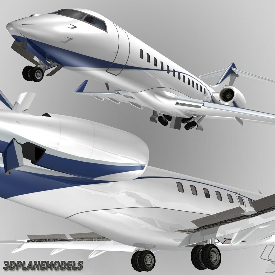 bombardier global 3d model