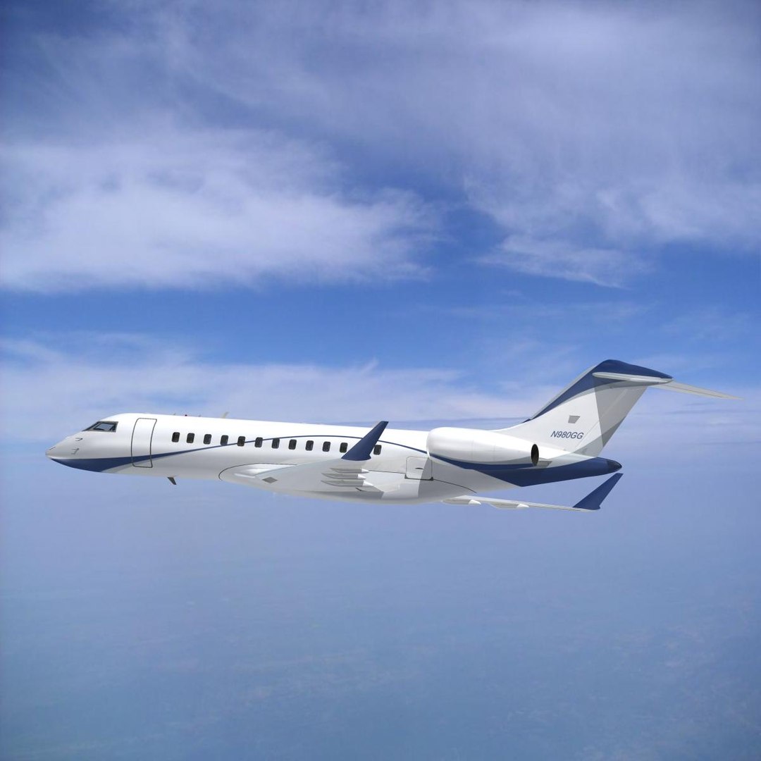 bombardier global 3d model
