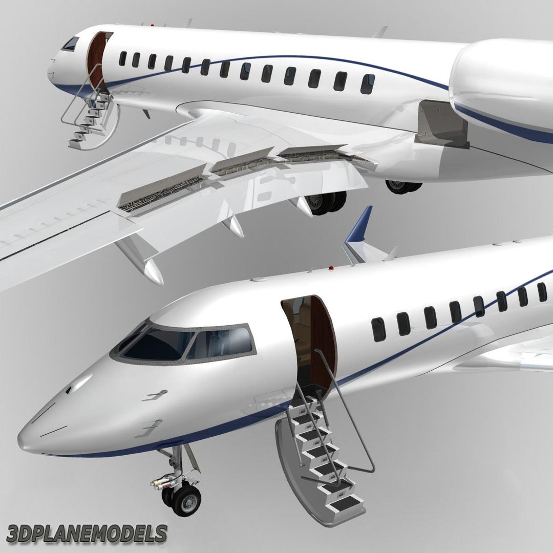 bombardier global 3d model