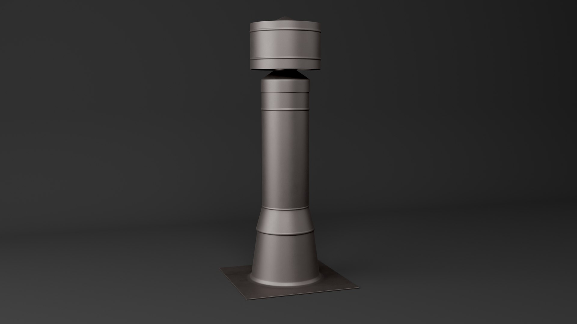 3D Wood Burning Chimney Black Metal Model - TurboSquid 2046446