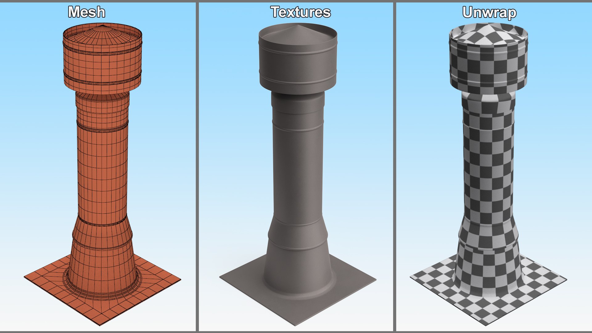 3D Wood Burning Chimney Black Metal Model - TurboSquid 2046446