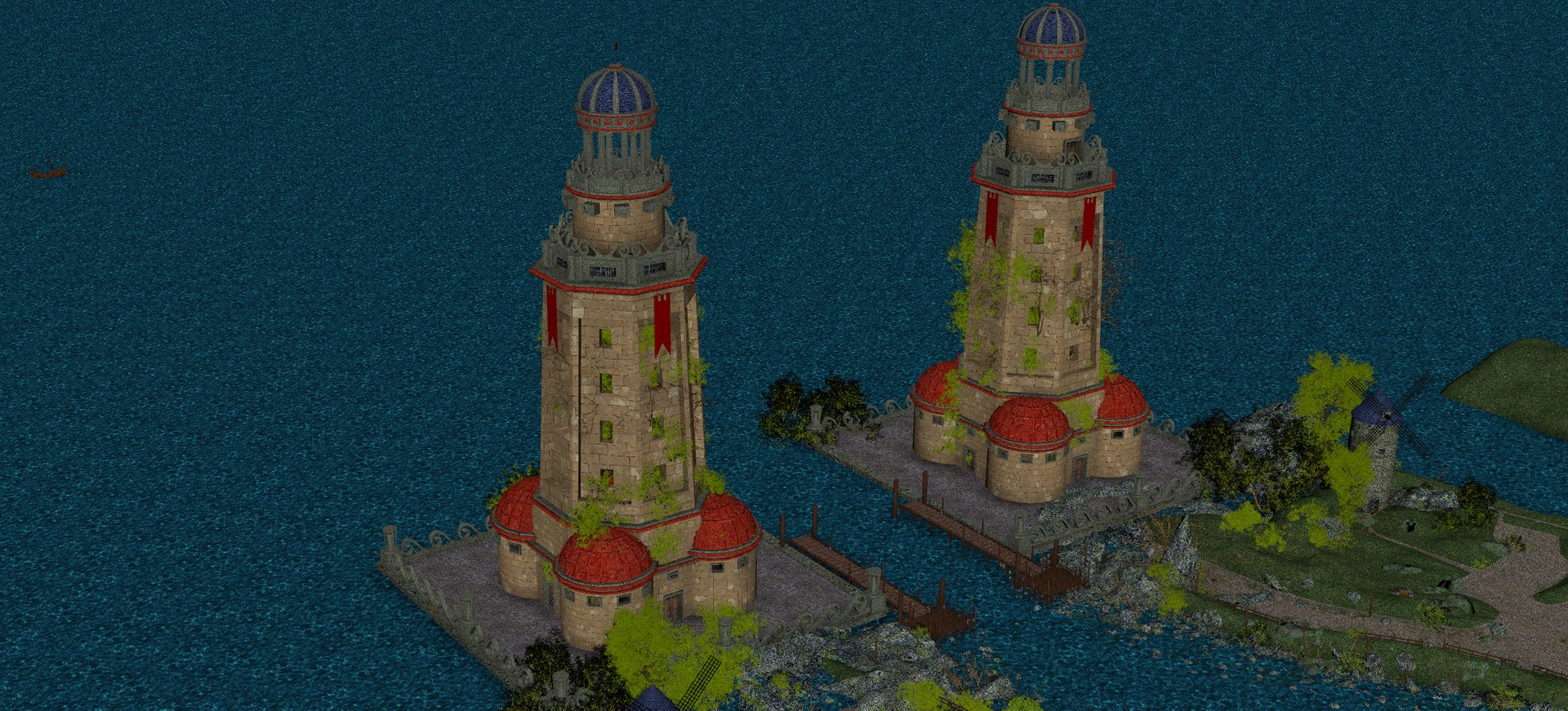 Fantasy Towers LightHouse Gate 3D - TurboSquid 1955523