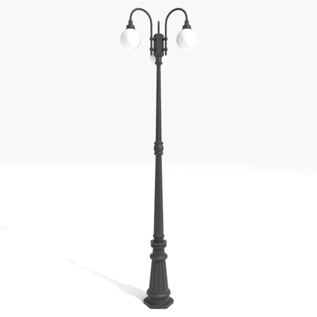 3d model light post