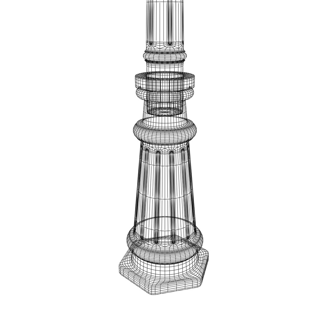 3d model light post