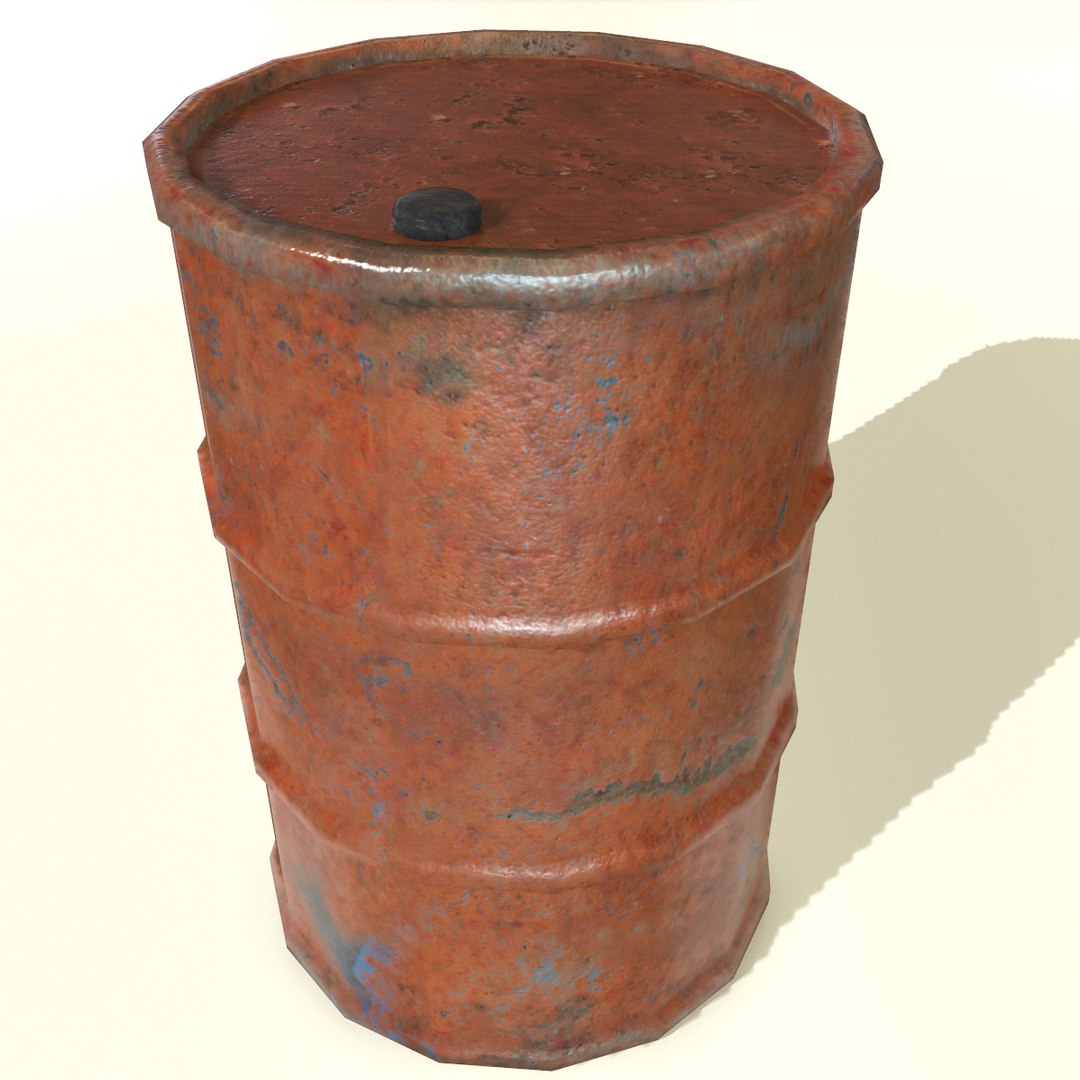 Rust Barrel 3d Model