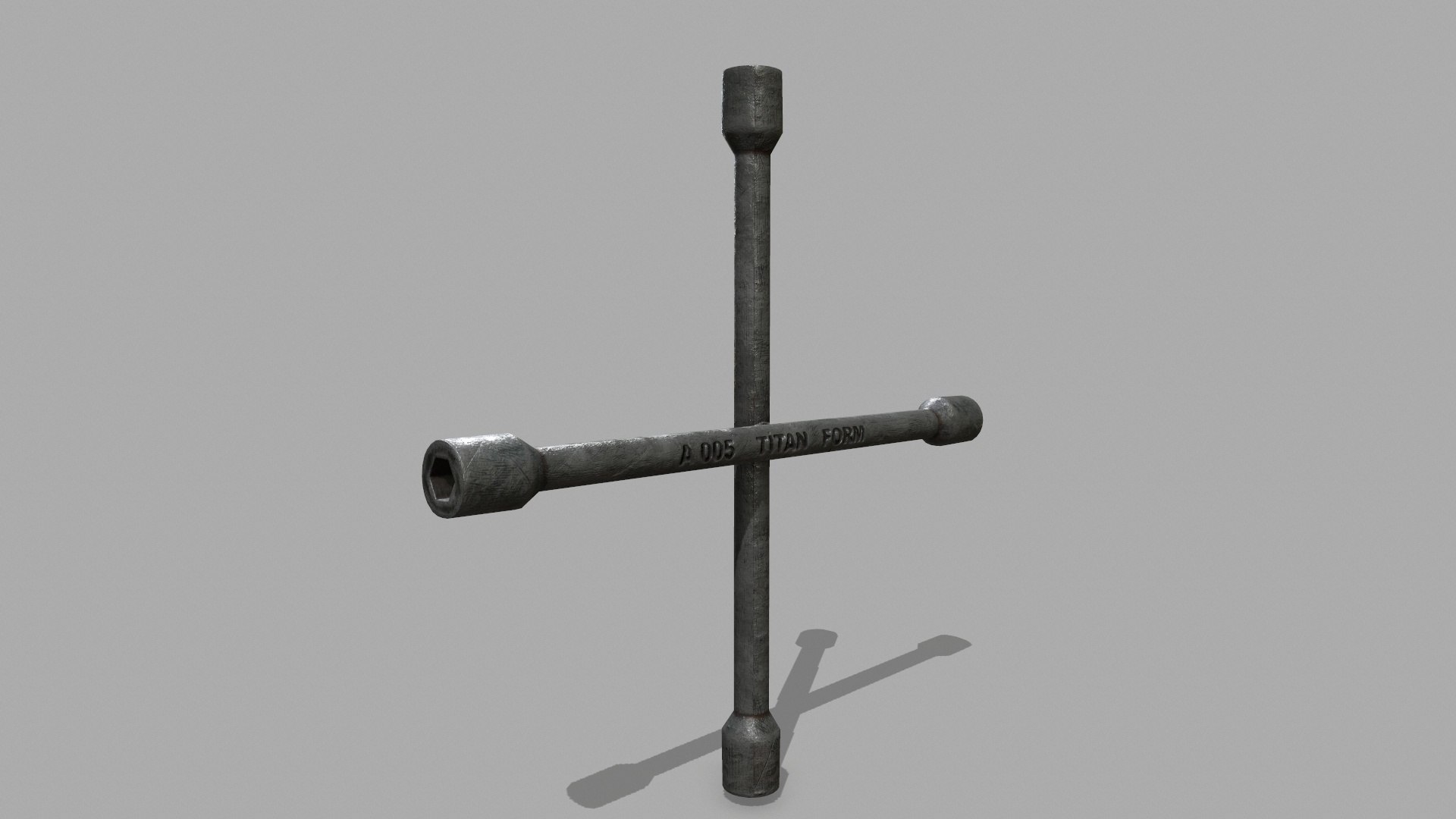 3D lug wrench model - TurboSquid 1541409
