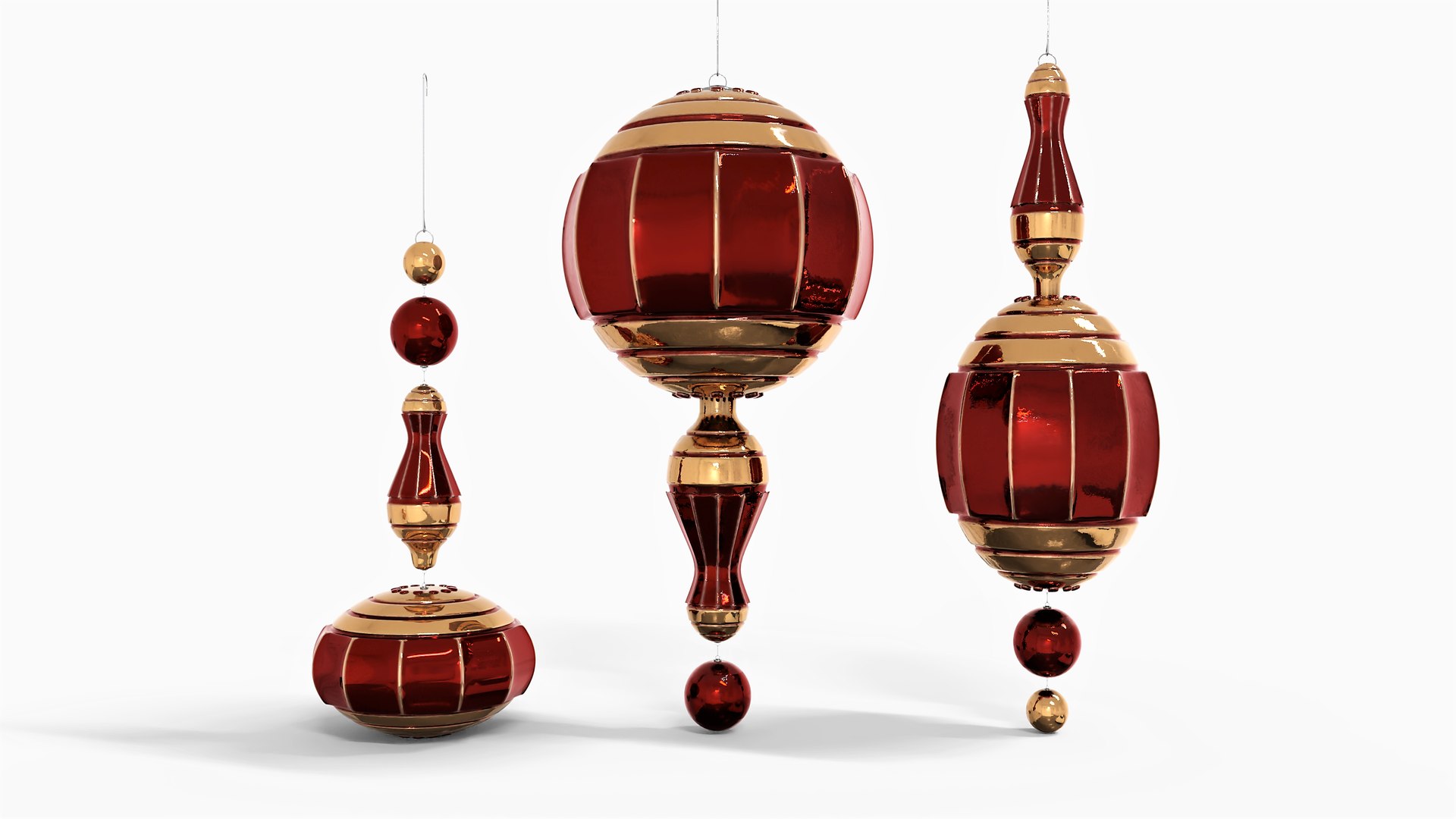 3D Christmas Joy Ornaments Low-poly 3D Model - TurboSquid 2326416