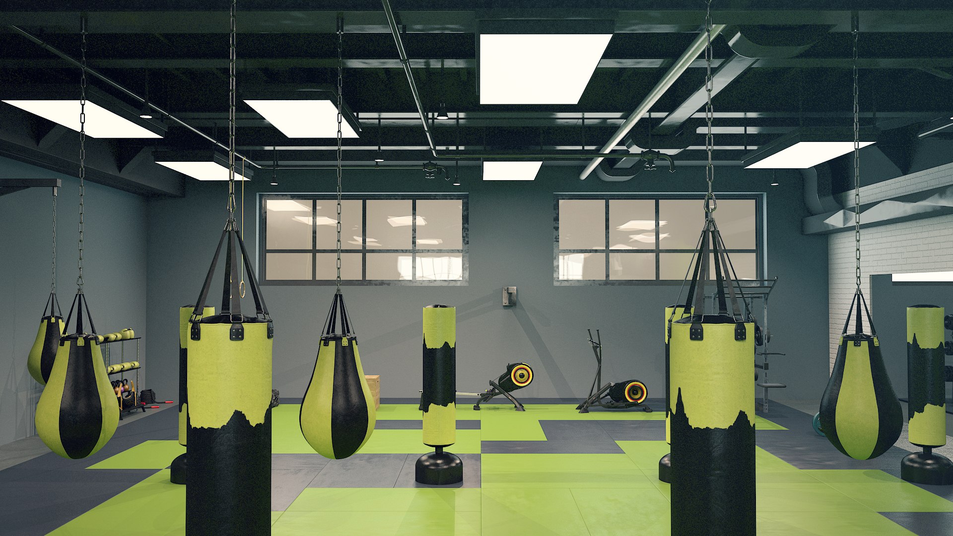 3D boxing gym - TurboSquid 1514479