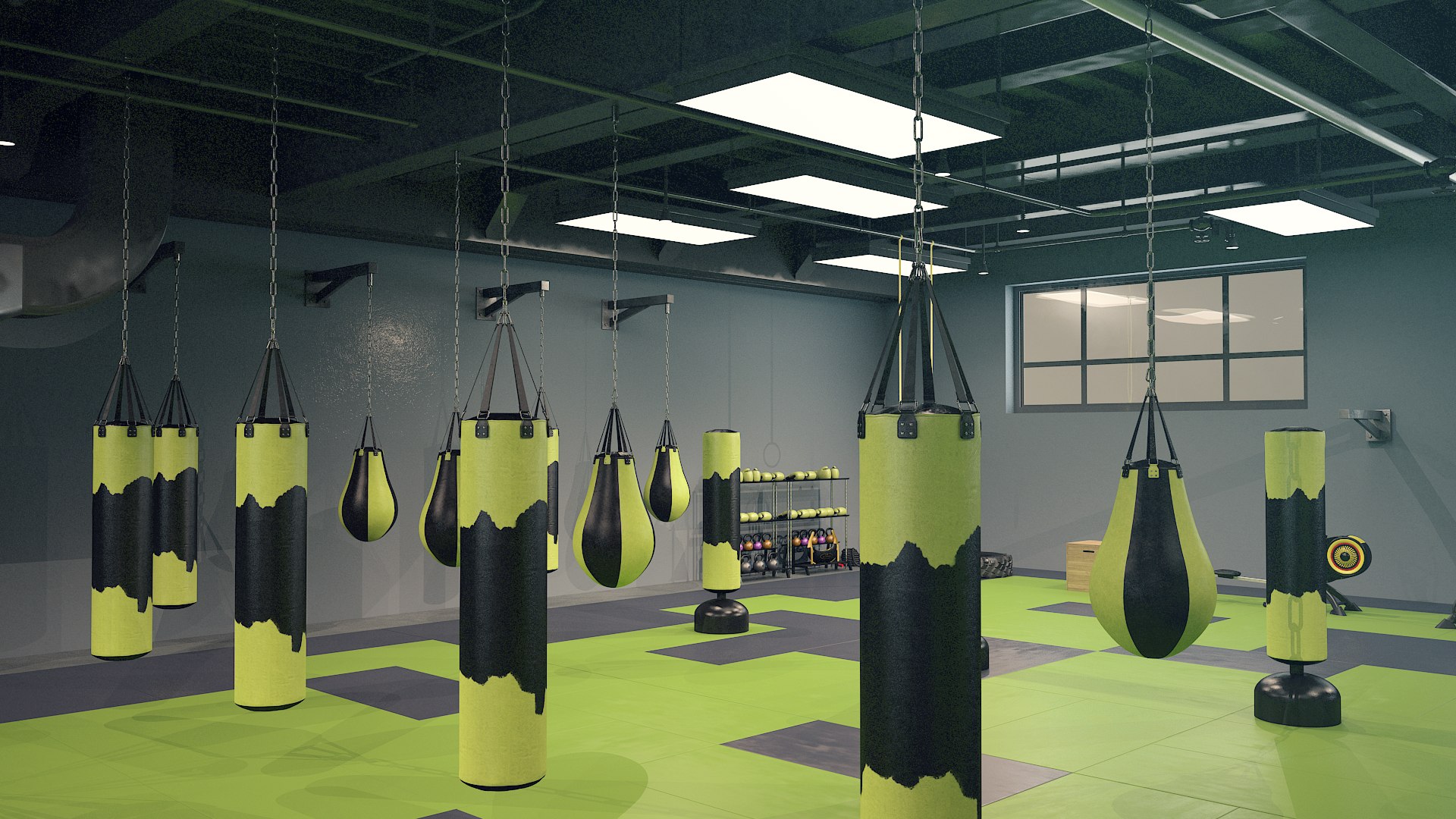 3D boxing gym - TurboSquid 1514479