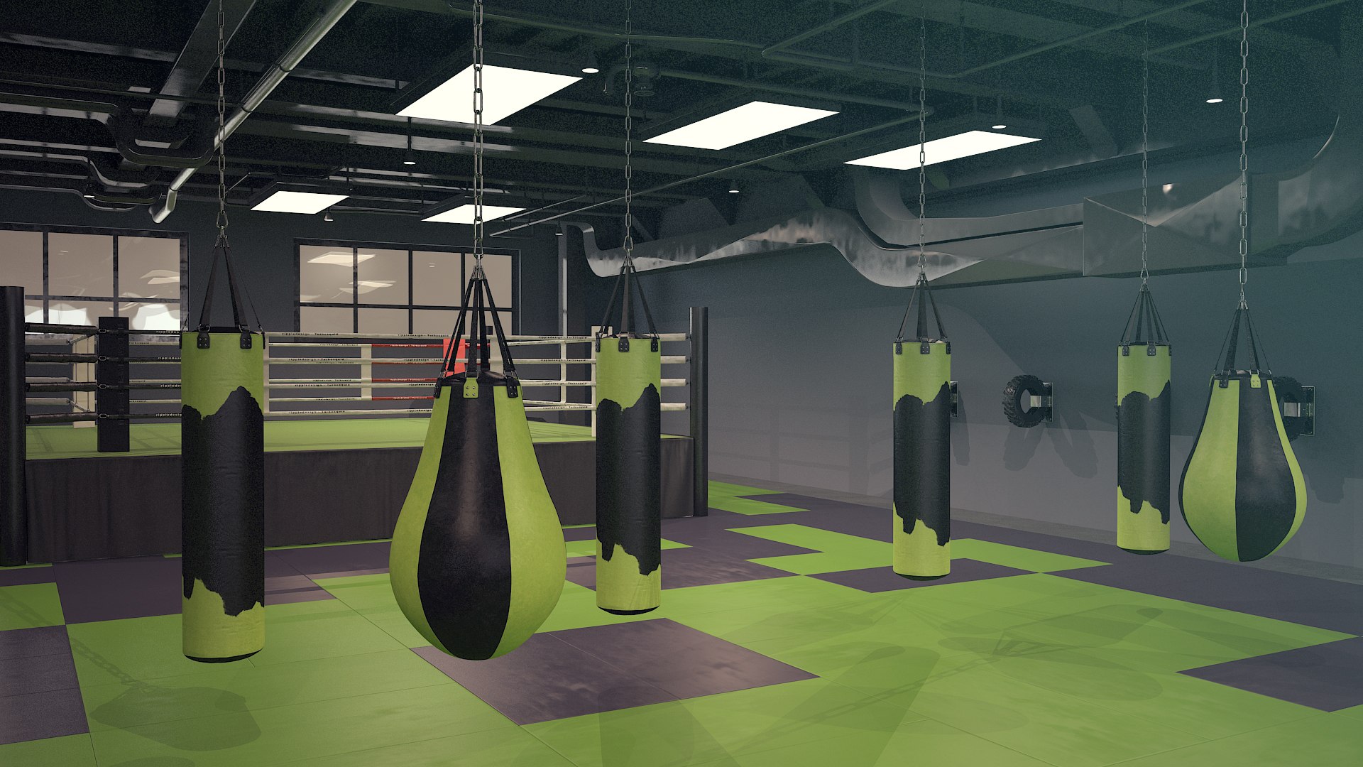 3D Boxing Gym - TurboSquid 1514479