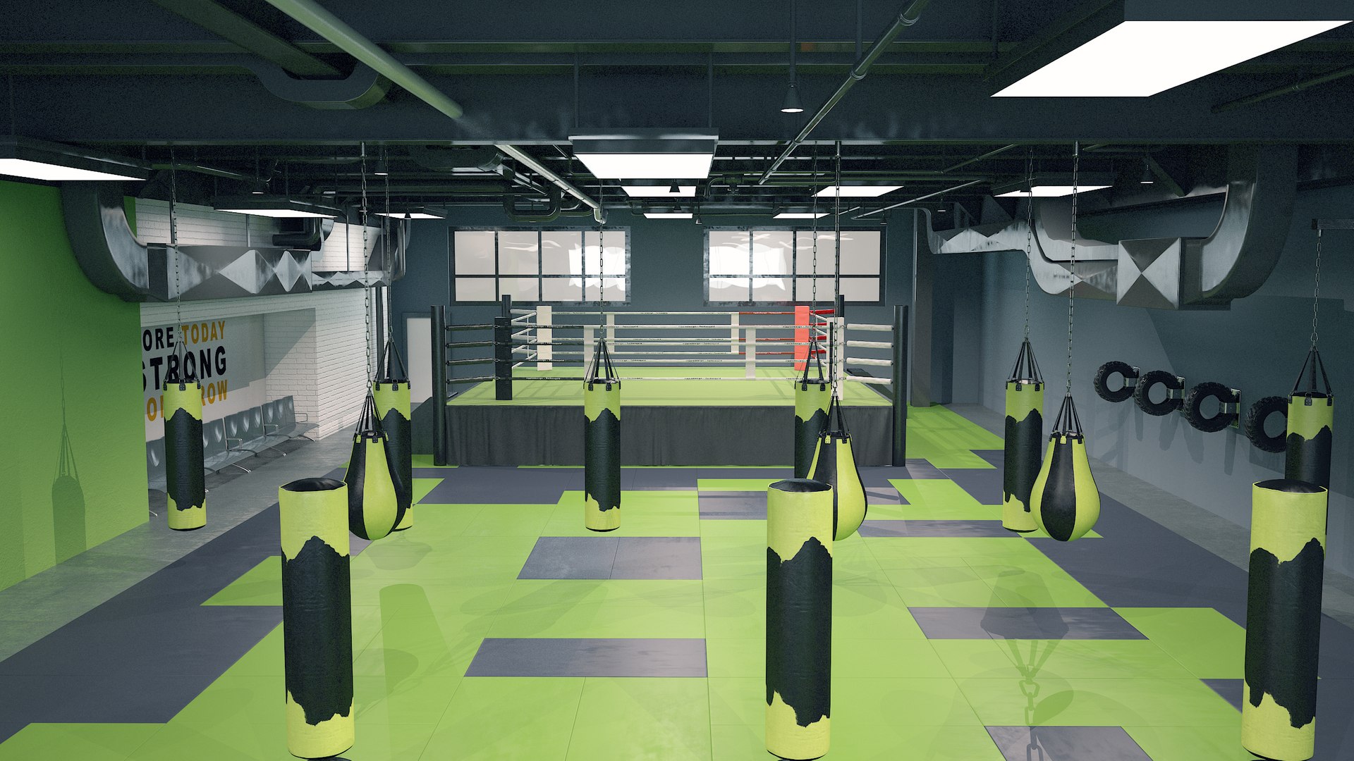 3D Boxing Gym - TurboSquid 1514479