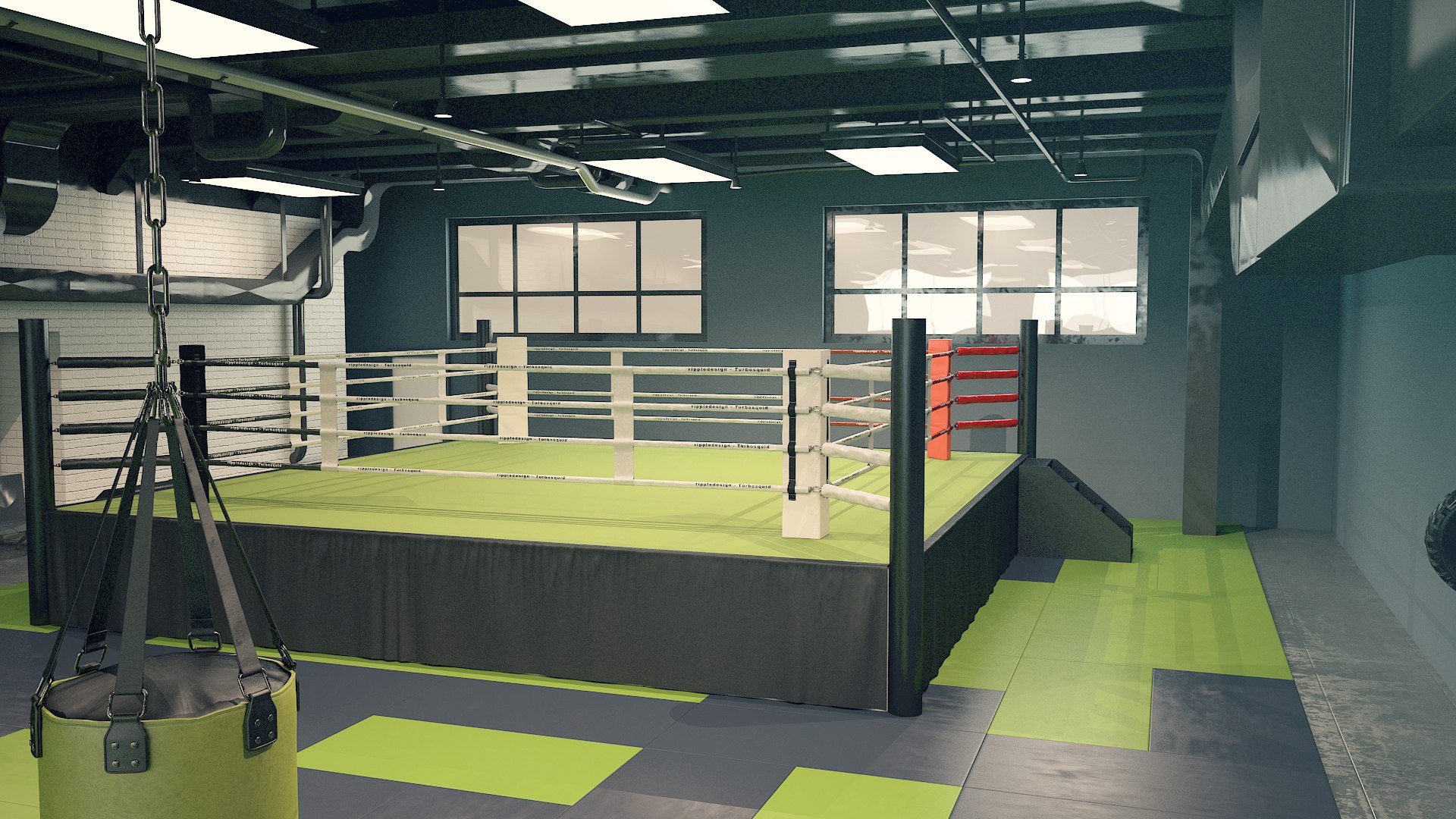 3D Boxing Gym - TurboSquid 1514479