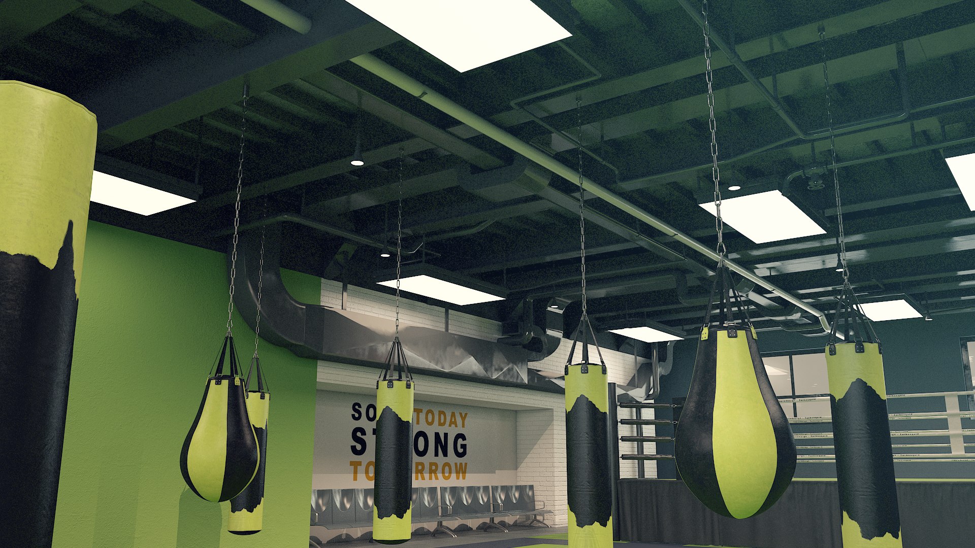 3D boxing gym - TurboSquid 1514479