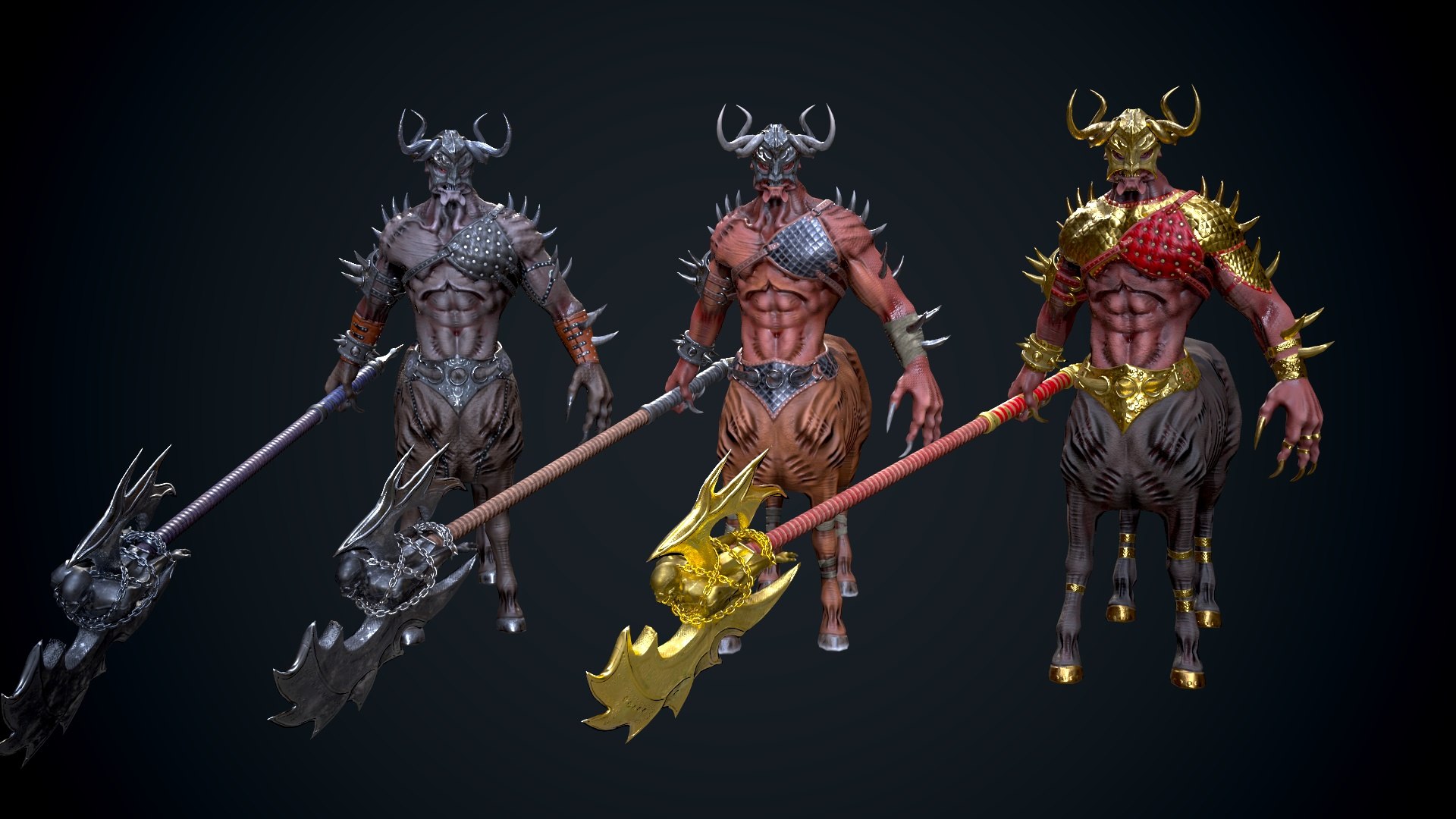 3D Centaur warrior model - TurboSquid 1997943