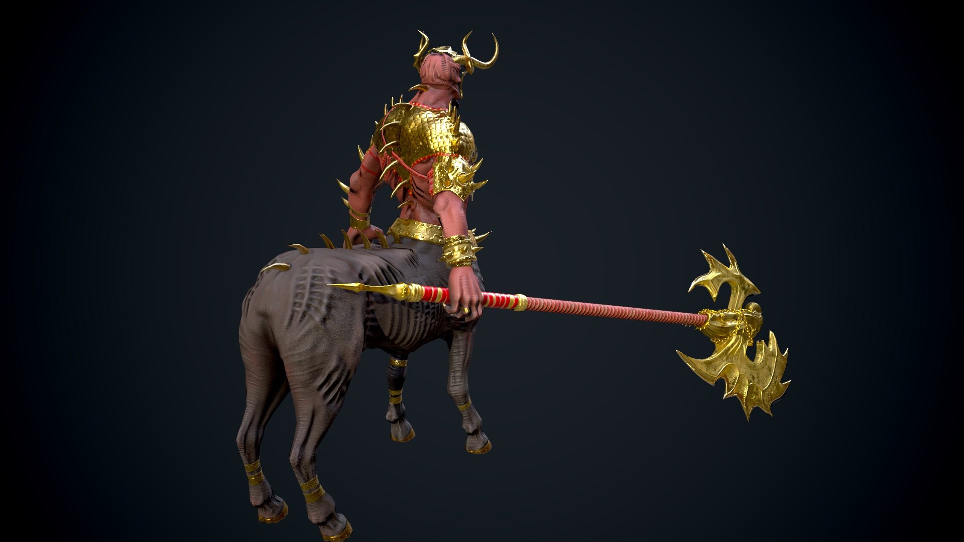 3D Centaur warrior model - TurboSquid 1997943