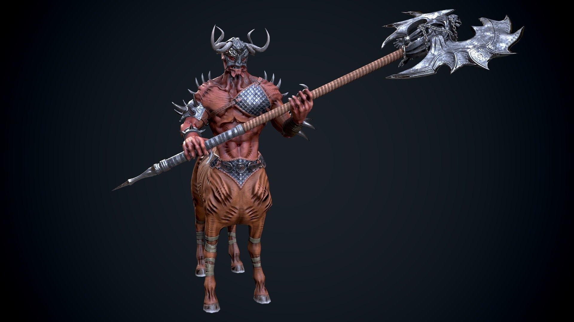 3D Centaur warrior model - TurboSquid 1997943