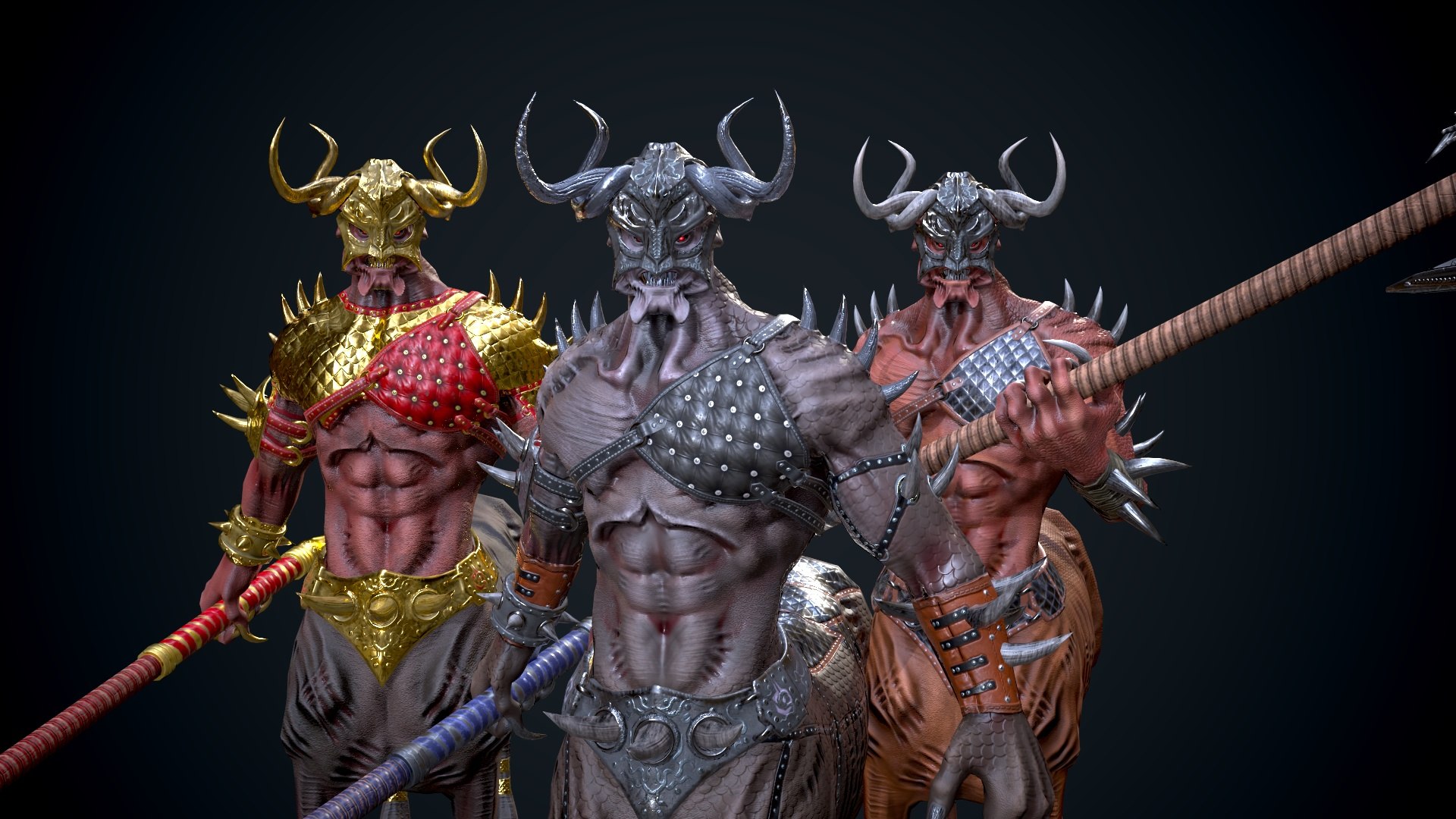 3D Centaur warrior model - TurboSquid 1997943
