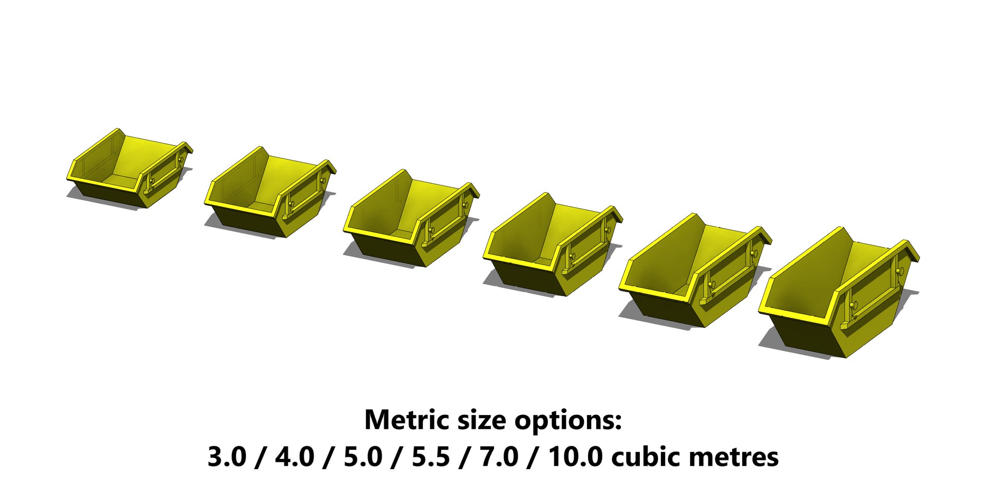 3D Parametric Skip - Revit Family Model - TurboSquid 1823130