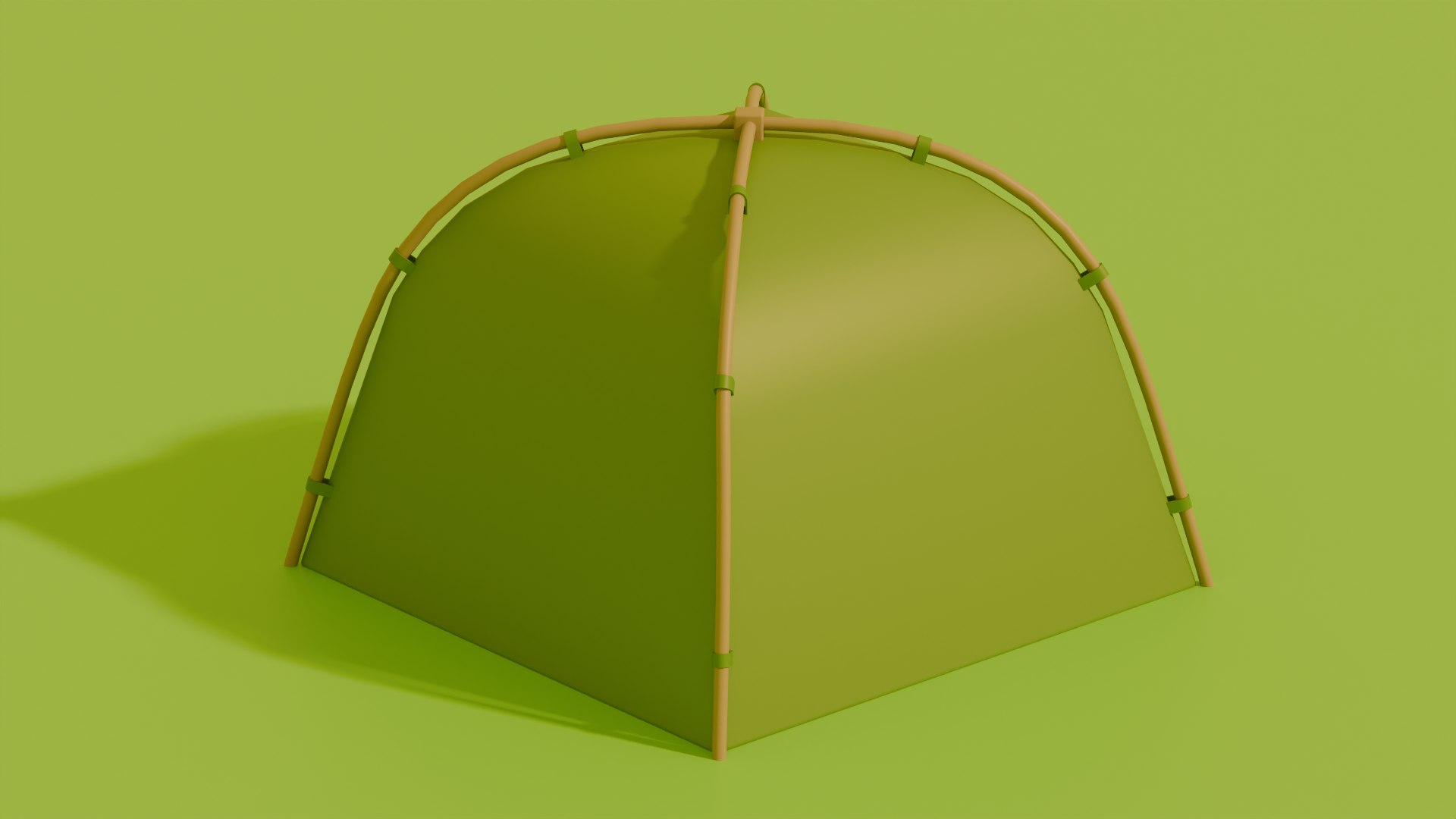 Stylized Low Poly Cartoon Tents 3D Model - TurboSquid 2422351