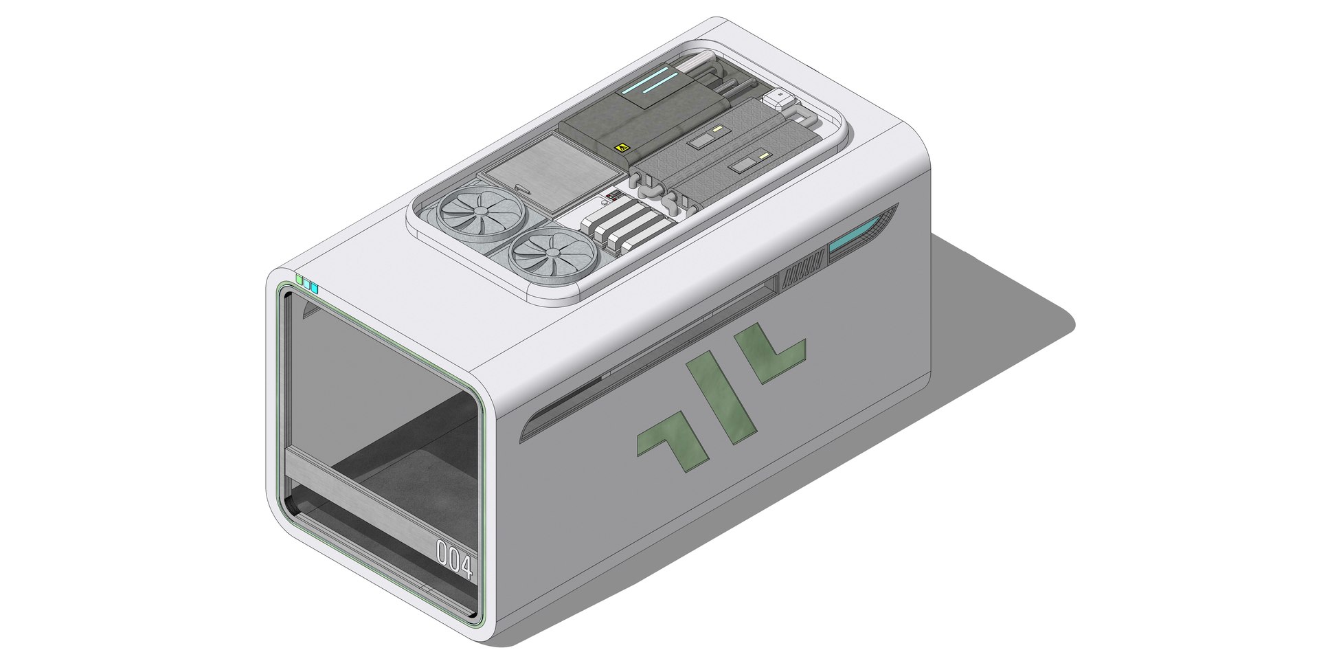 3D Sci-fi Capsule House 004 Model - TurboSquid 1988385
