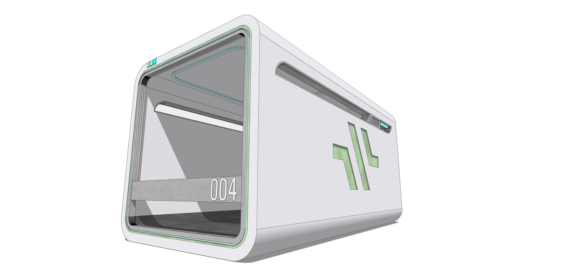 3D Sci-fi Capsule House 004 Model - TurboSquid 1988385