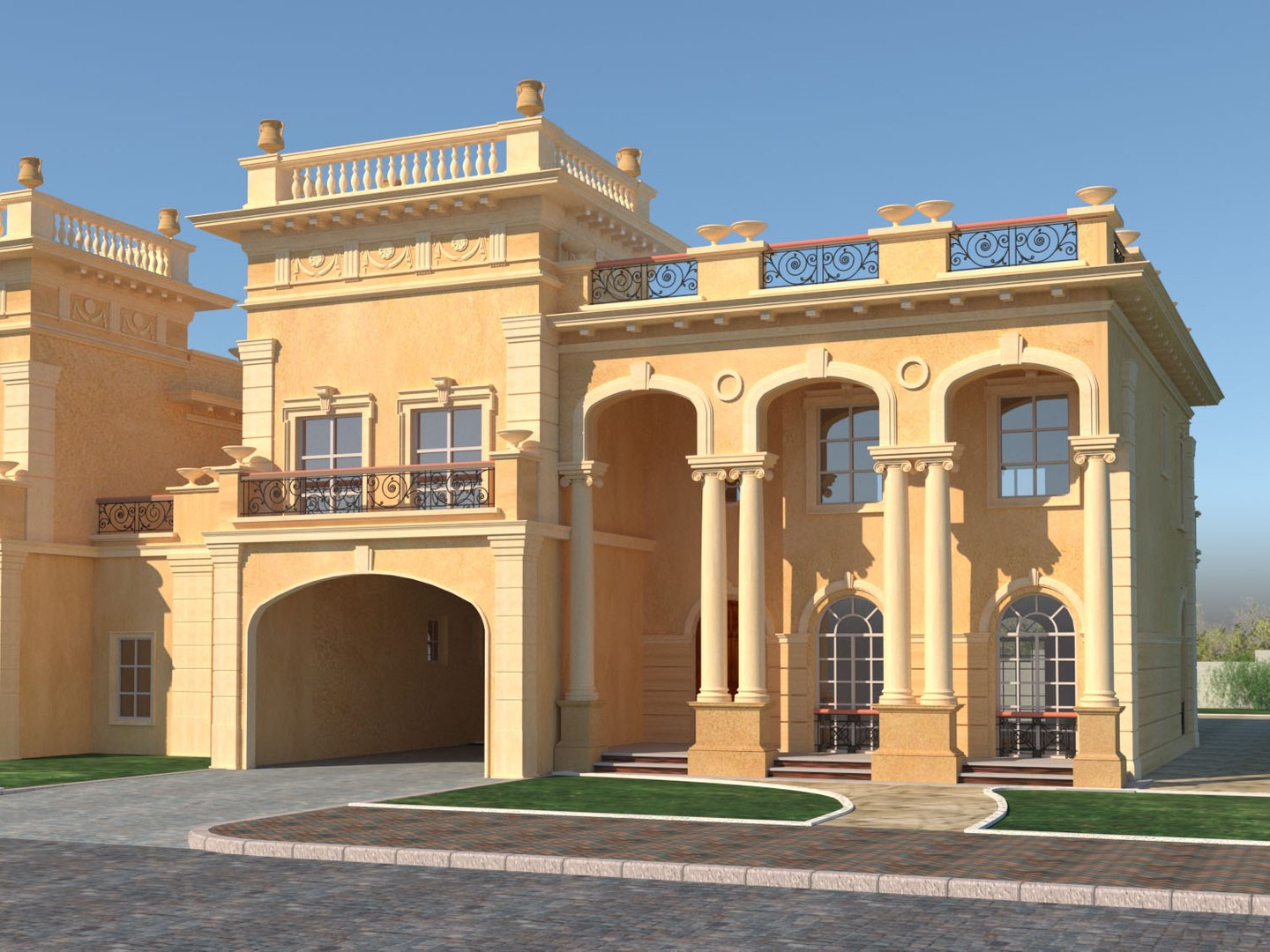 3D model roman villa - TurboSquid 1166857