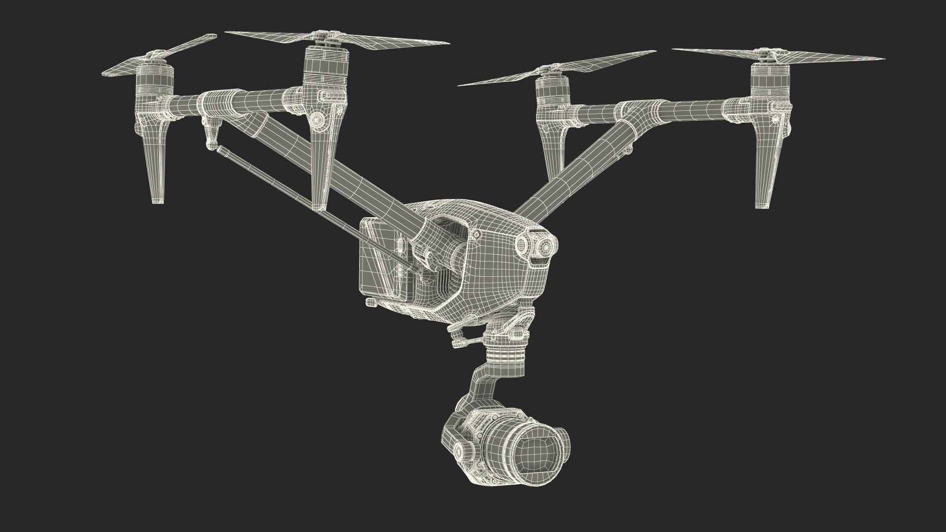 Drone DJI Inspires 3D model - TurboSquid 2091413