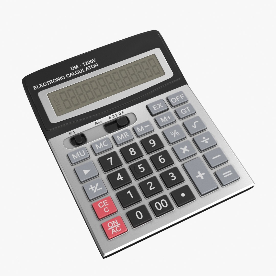 Calculator 3D Model - TurboSquid 2117904