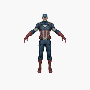 Download 3D Captain America Blender Models - TurboSquid