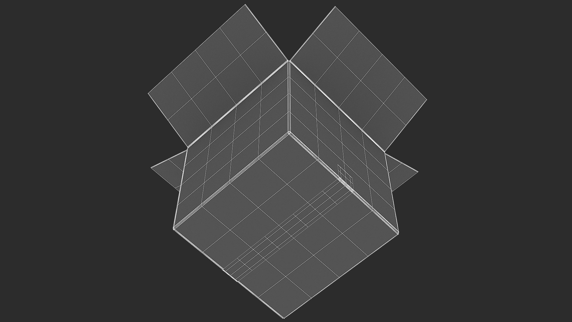 3D Model Cardboard Box 1 Open V1 - TurboSquid 2287068