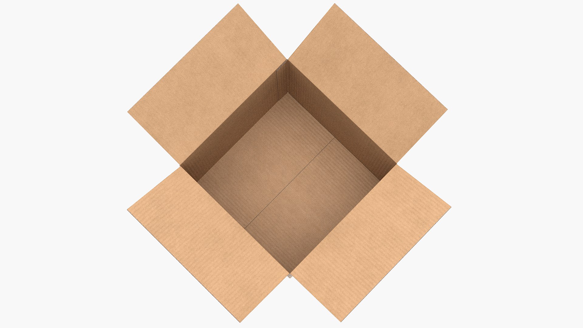 3D Model Cardboard Box 1 Open V1 - TurboSquid 2287068