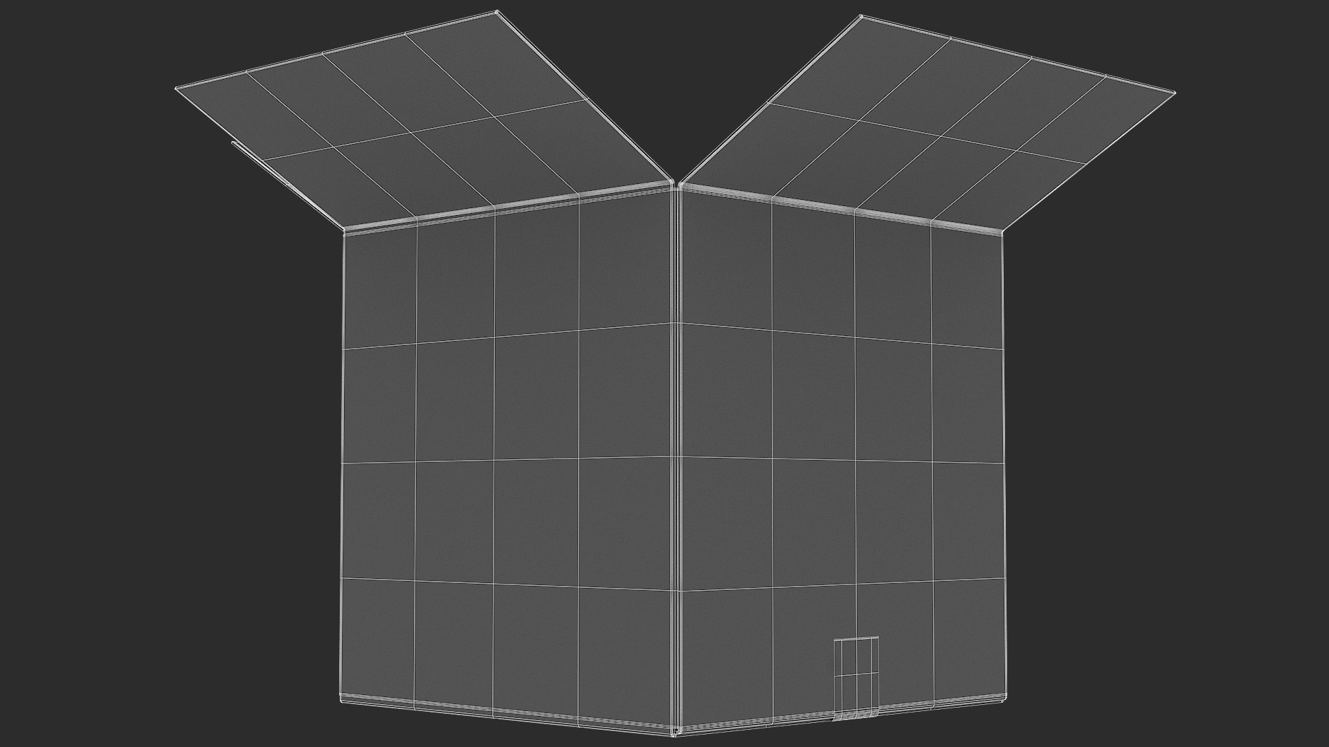 3D Model Cardboard Box 1 Open V1 - TurboSquid 2287068